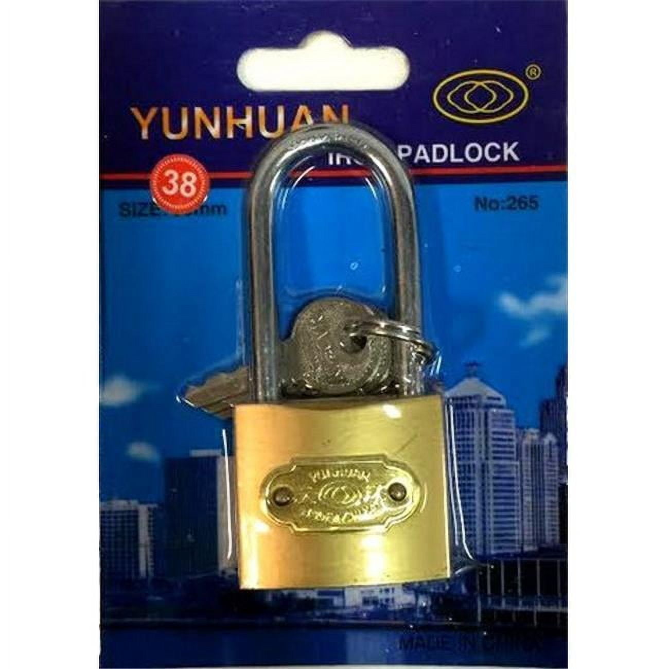 Padlock with Extra Keys Case of 72 - Gold - 38mm - Walmart.com