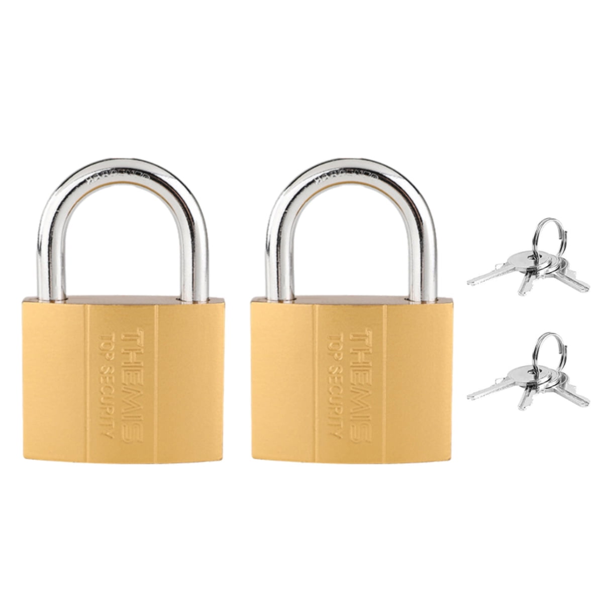 Padlock with Key 2 Pieces Lock with 6 Keys Suitcase Lock Padlock ...