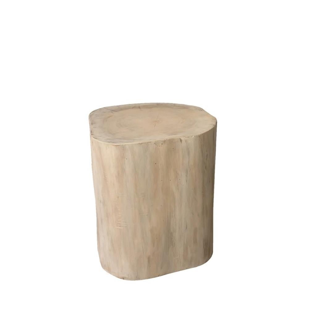 Padma's Plantation Wood 15" Side Table in White Wash - Walmart.com