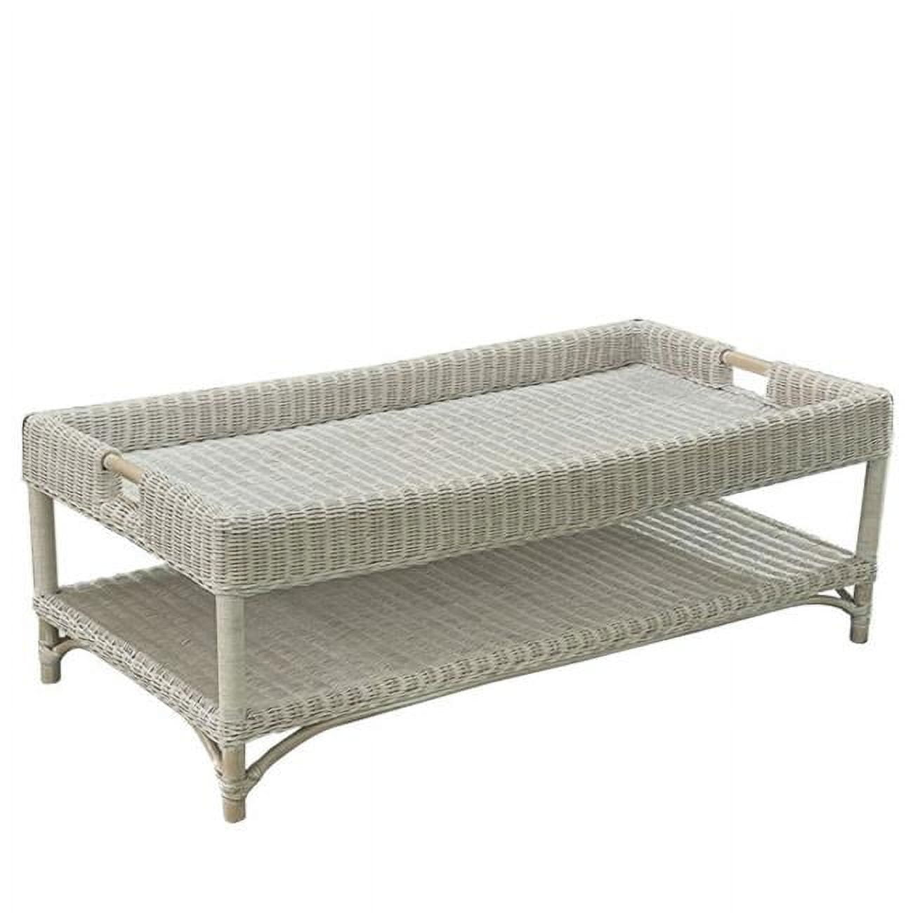 Padma's Plantation Malio Coffee Table in Naturral - Walmart.com