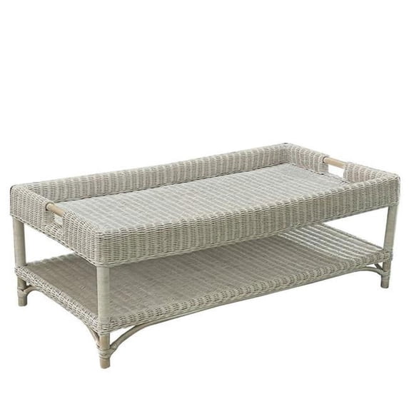 Padma's Plantation Malio Coffee Table in Naturral - Walmart.com