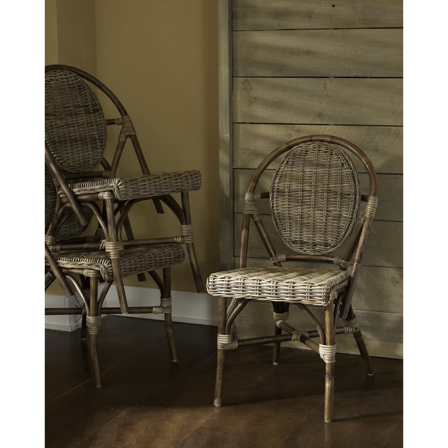 Padmas Plantation PBA12-KUBU-S-2 Paris Bistro Chair - Kubu- Set of 2 ...