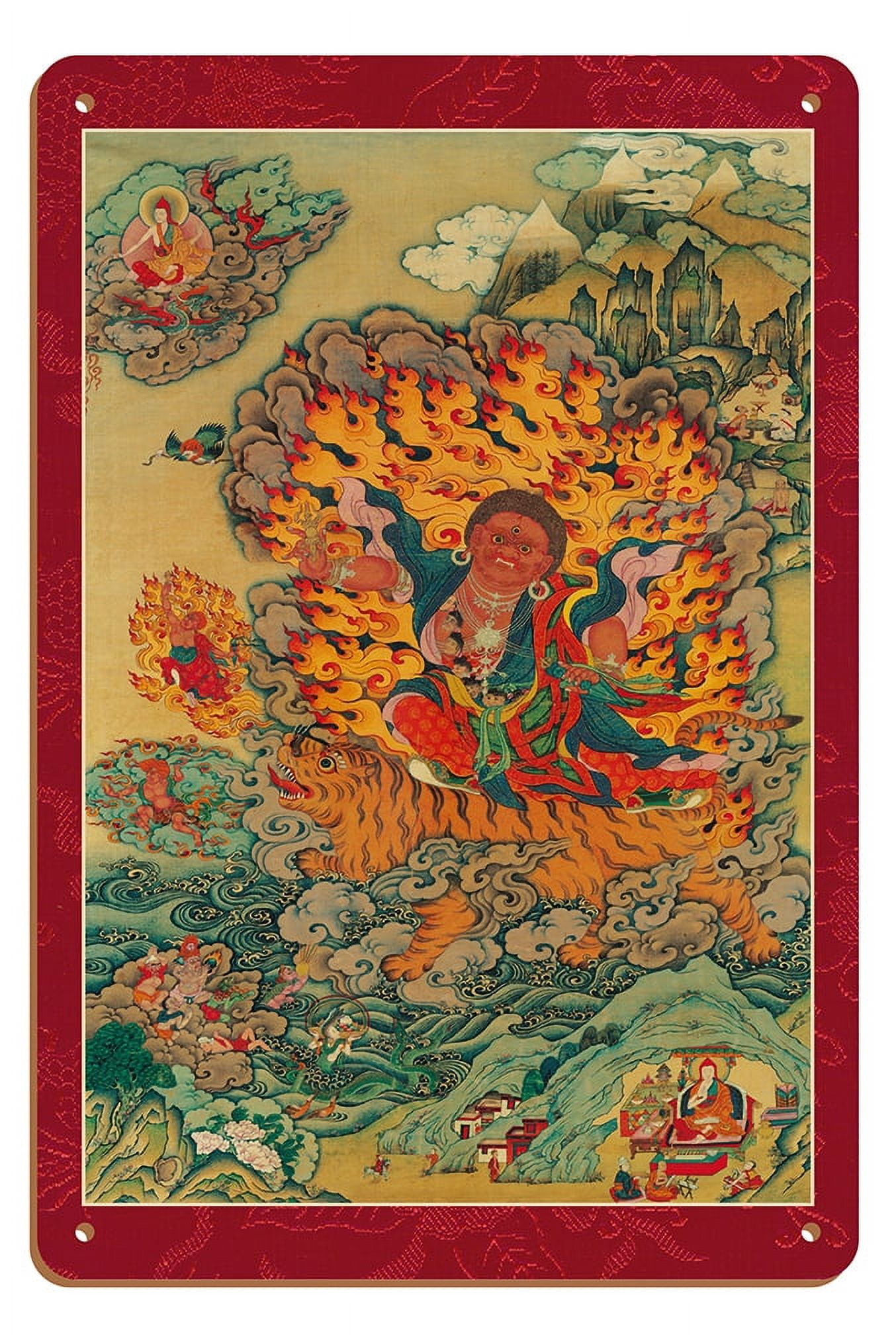 Padmasambhava as Dorje Drolo - Tantric Buddhist Mystic - Vintage ...