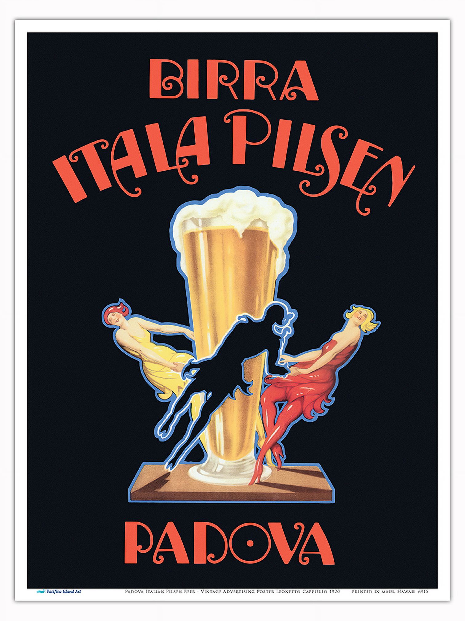 Padova Italian Pilsen Beer (Birra Itala Pilsen) - Vintage Advertising ...