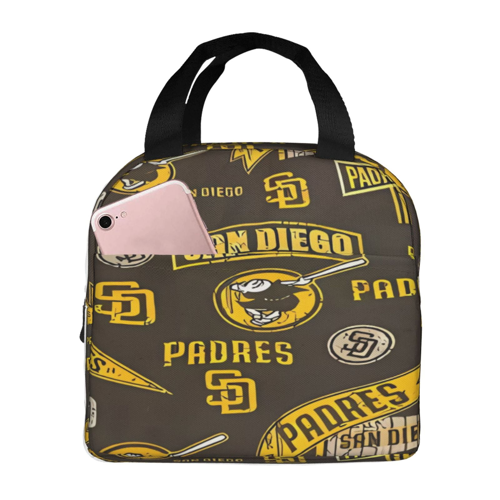 Padres Baseball Team Campus Insulated Lunch Bag, Leak-Proof Lunch Box, Large Lunch Tote Bag with ...