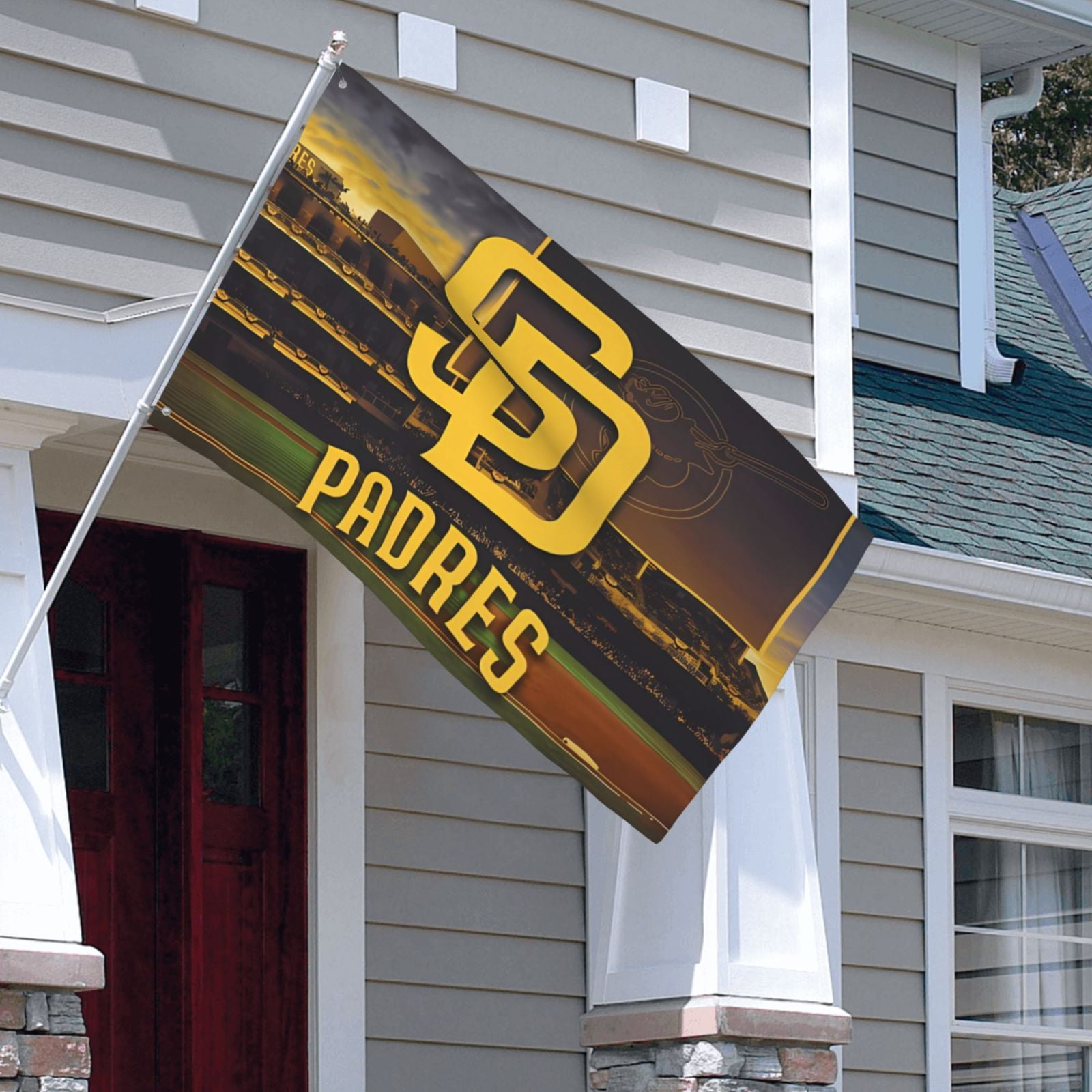 Padres Baseball Team Custom 3x5FT Polyester Flag, Easy to Install, With ...