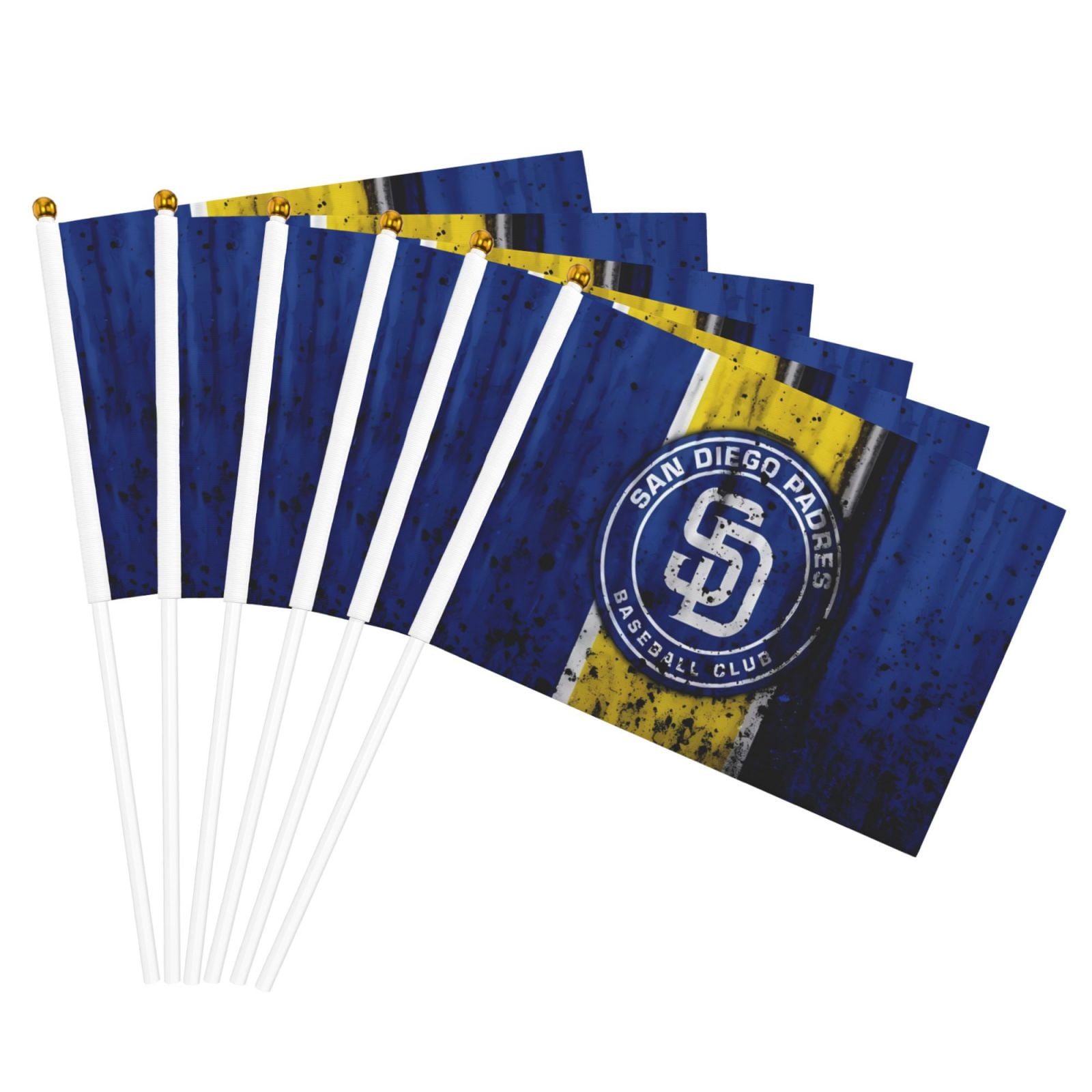 Padres Baseball Team Custom Double Sided Hand Waving Flag Multi-Pack ...