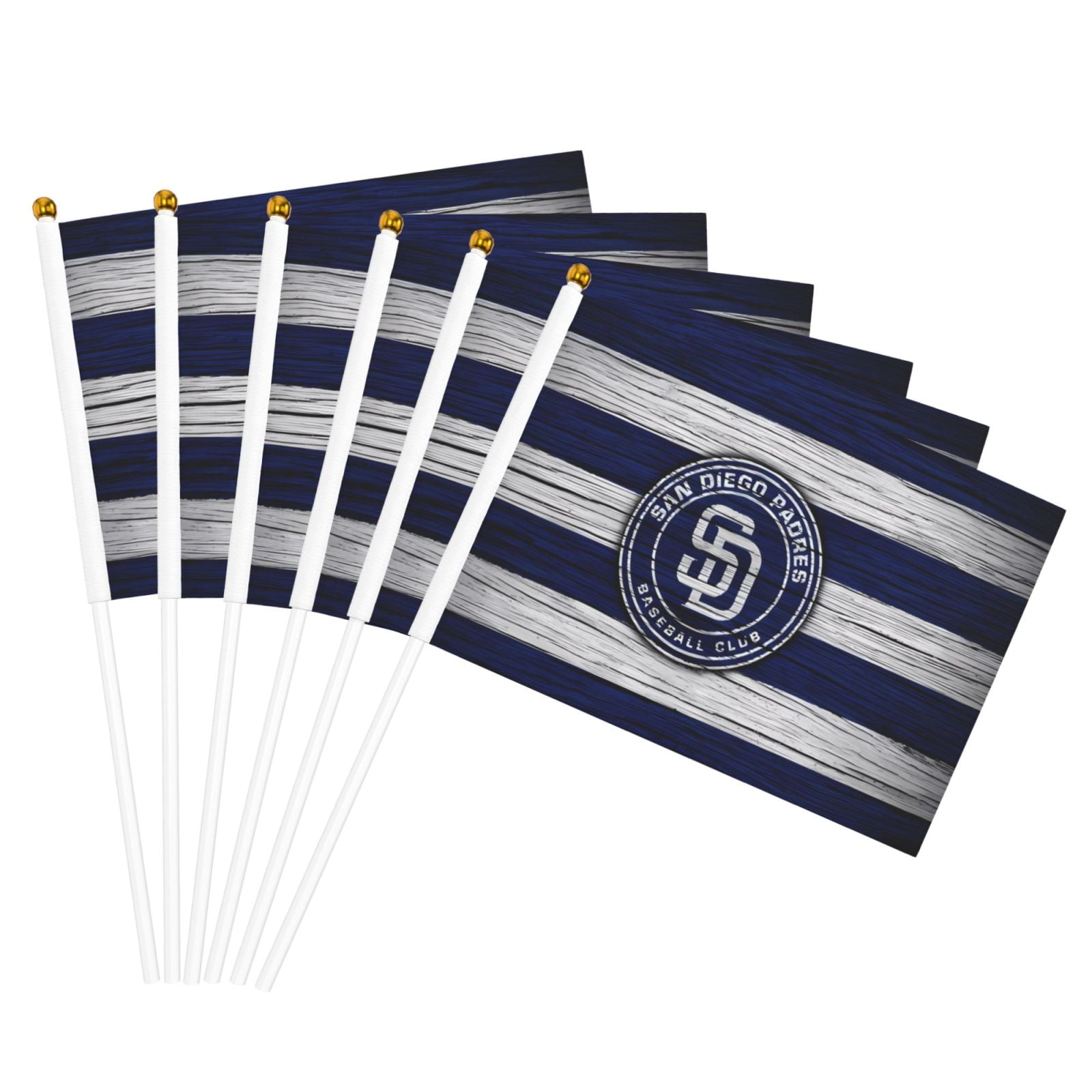 Padres Baseball Team Custom Double Sided Hand Waving Flag Multi-Pack ...