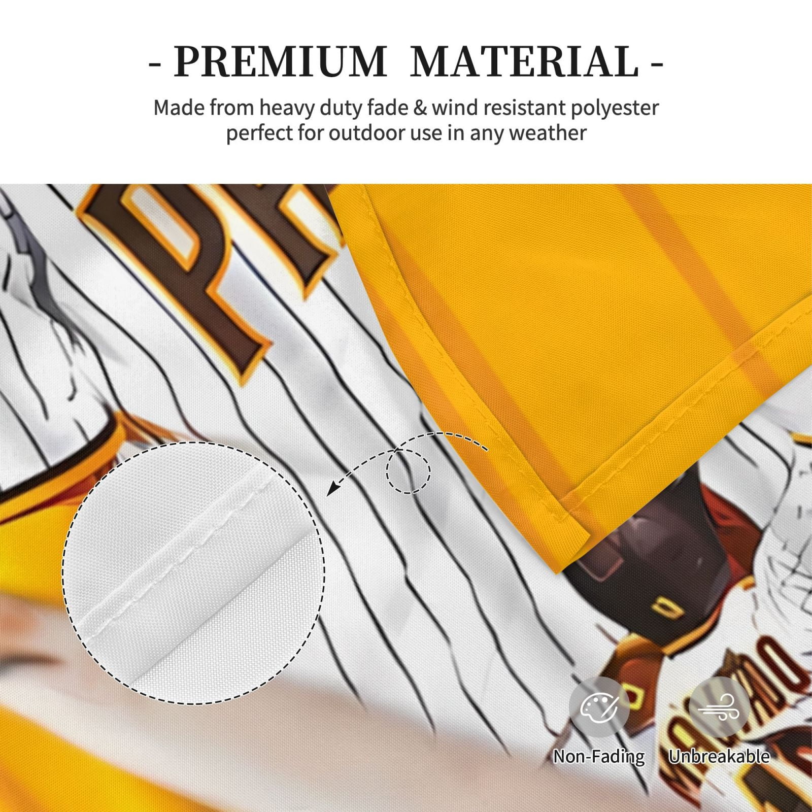 Padres Baseball Team Custom Logo Double Sided 2x3 Feet Outdoor Vibrant ...