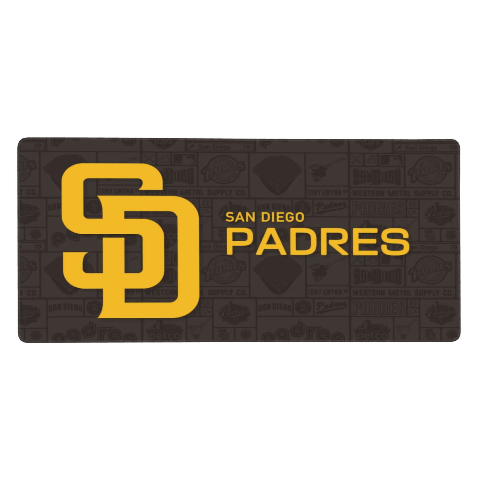 Padres Baseball Team Custom Thick Keyboard Mat 16x35.5 Inch, Extra Wide ...