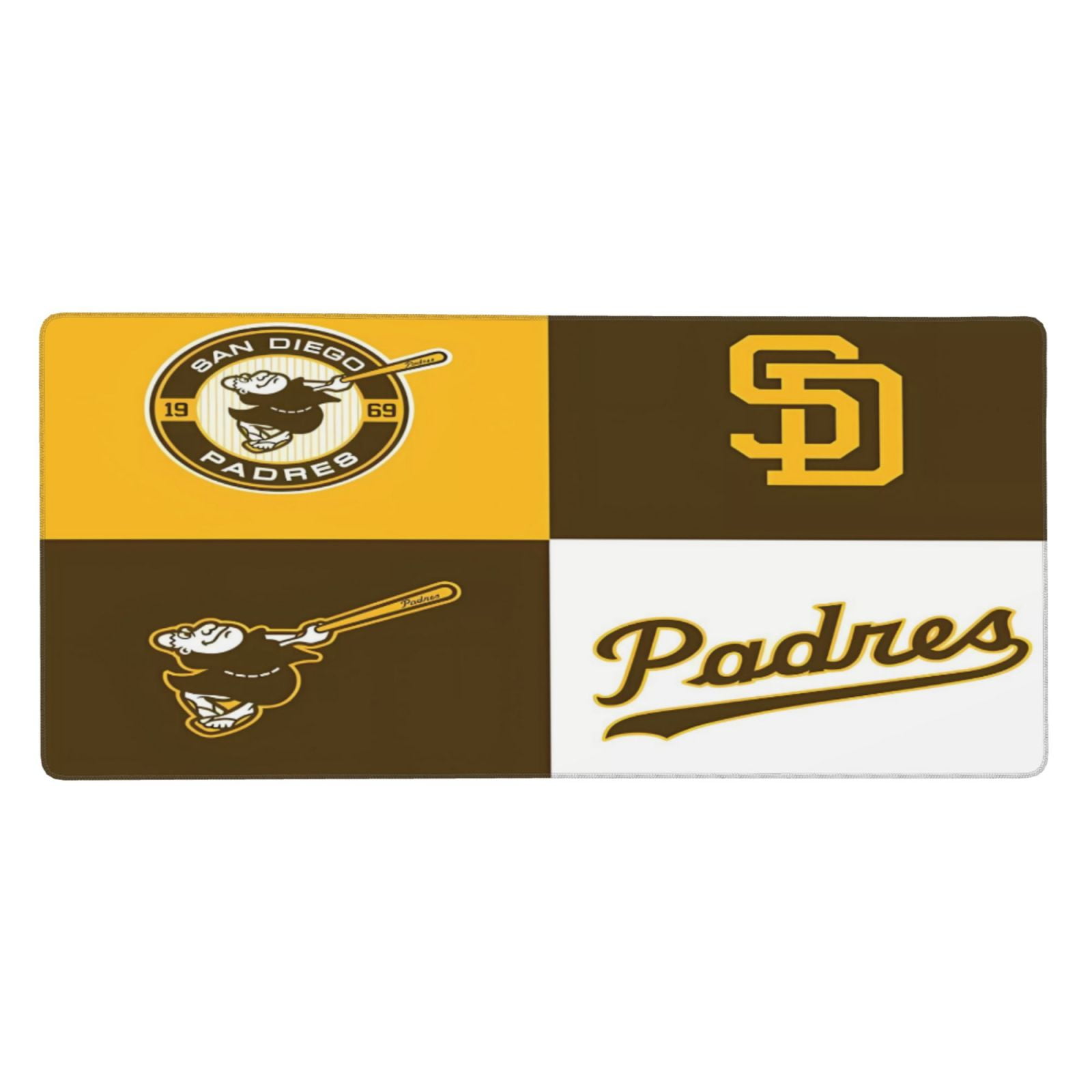 Padres Baseball Team Custom Thick Keyboard Mat 16x35.5 Inch, Extra Wide ...