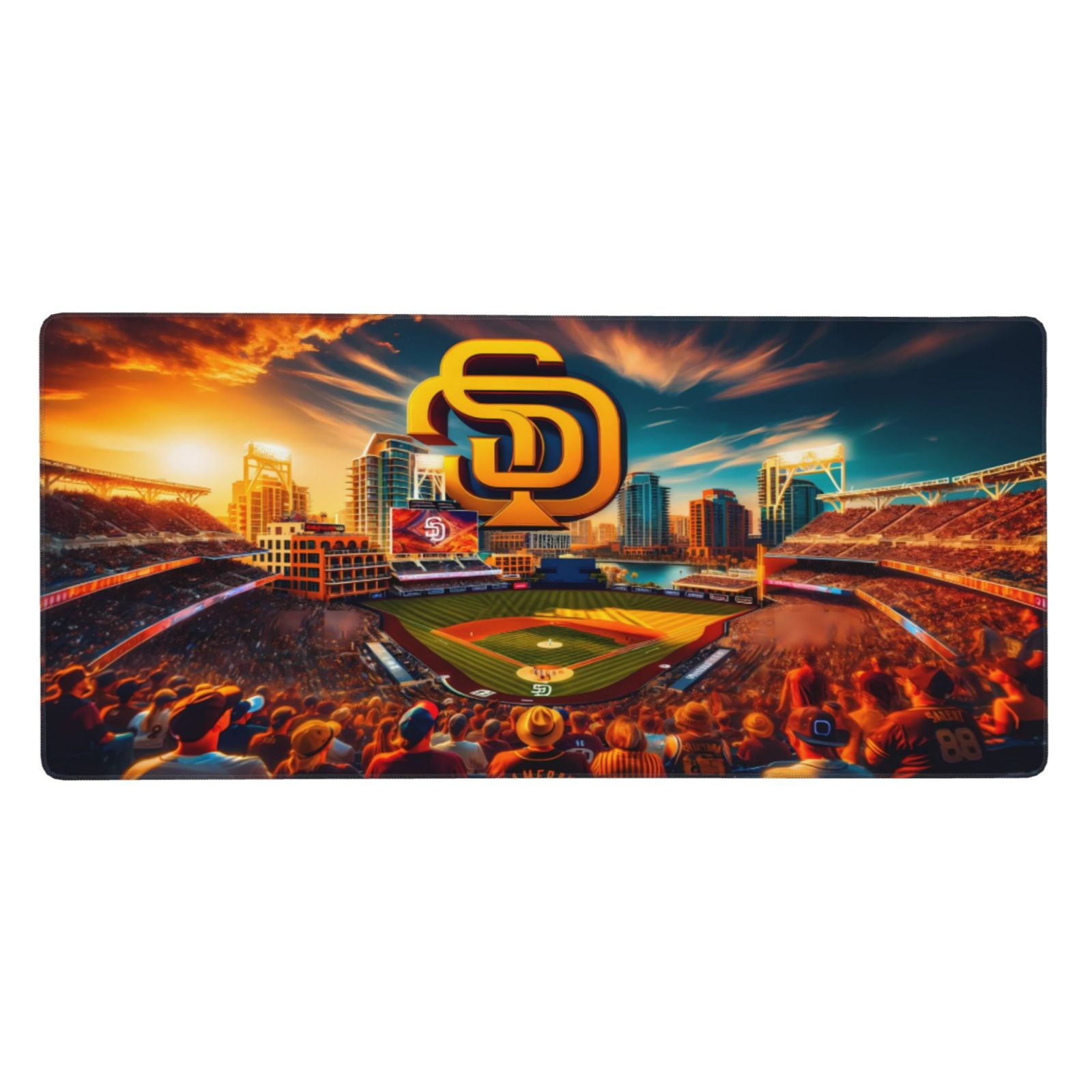Padres Baseball Team Custom Thick Keyboard Mat 16x35.5 Inch, Extra Wide ...