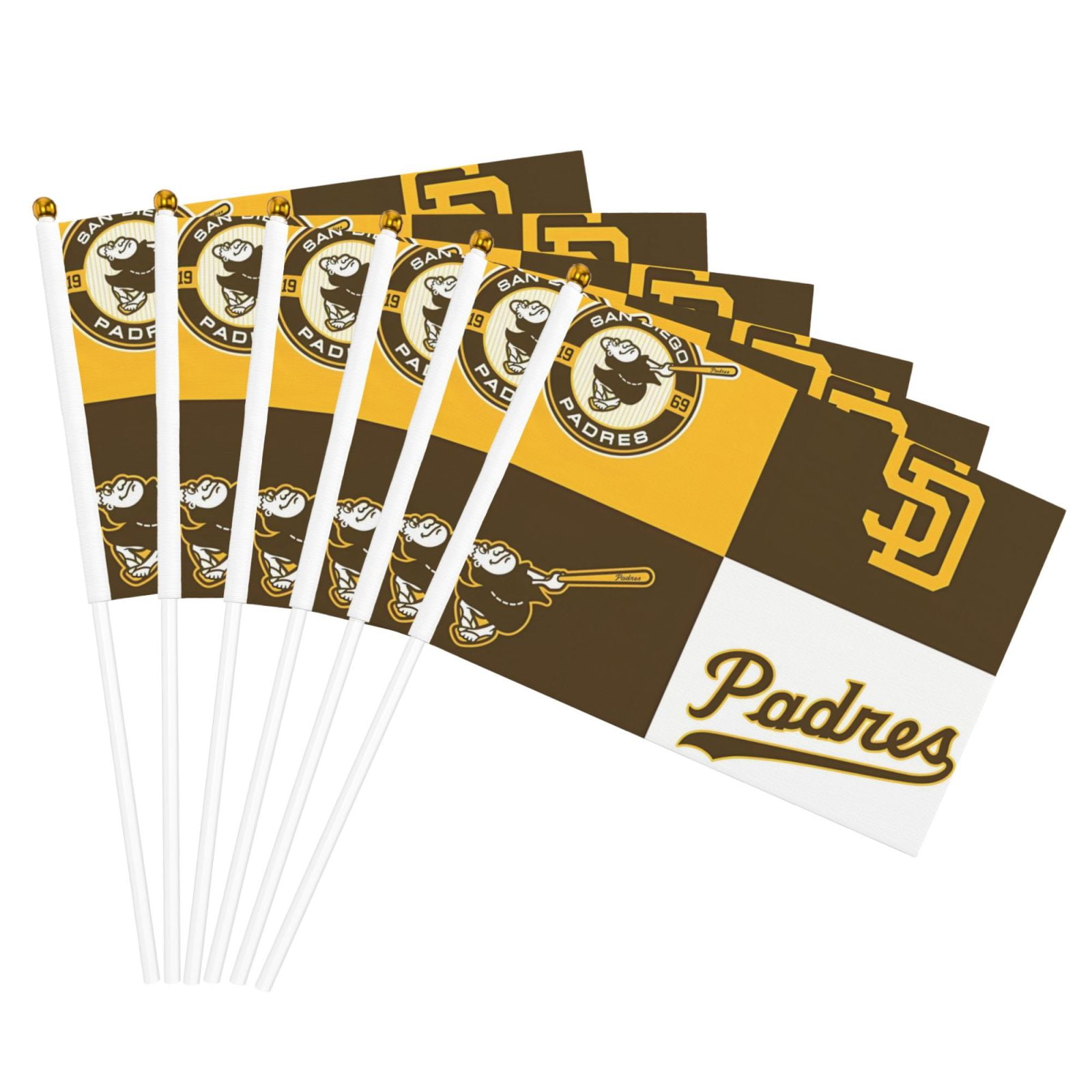 Padres Baseball Team Double Sided Hand Waving Flag, Spectator Hand ...