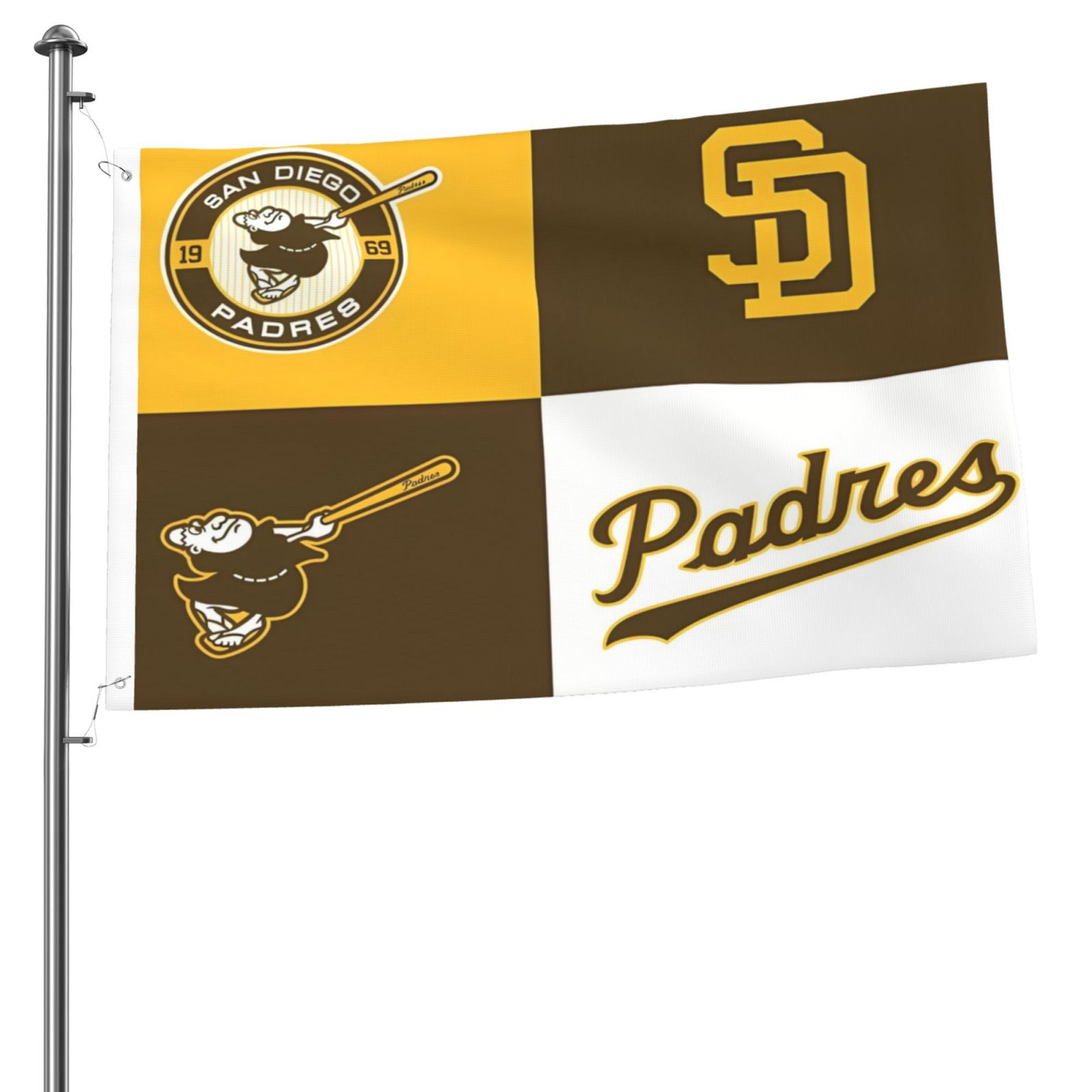 Padres Baseball Team Garden Flag Indoor Outdoor Decoration Double Sided ...