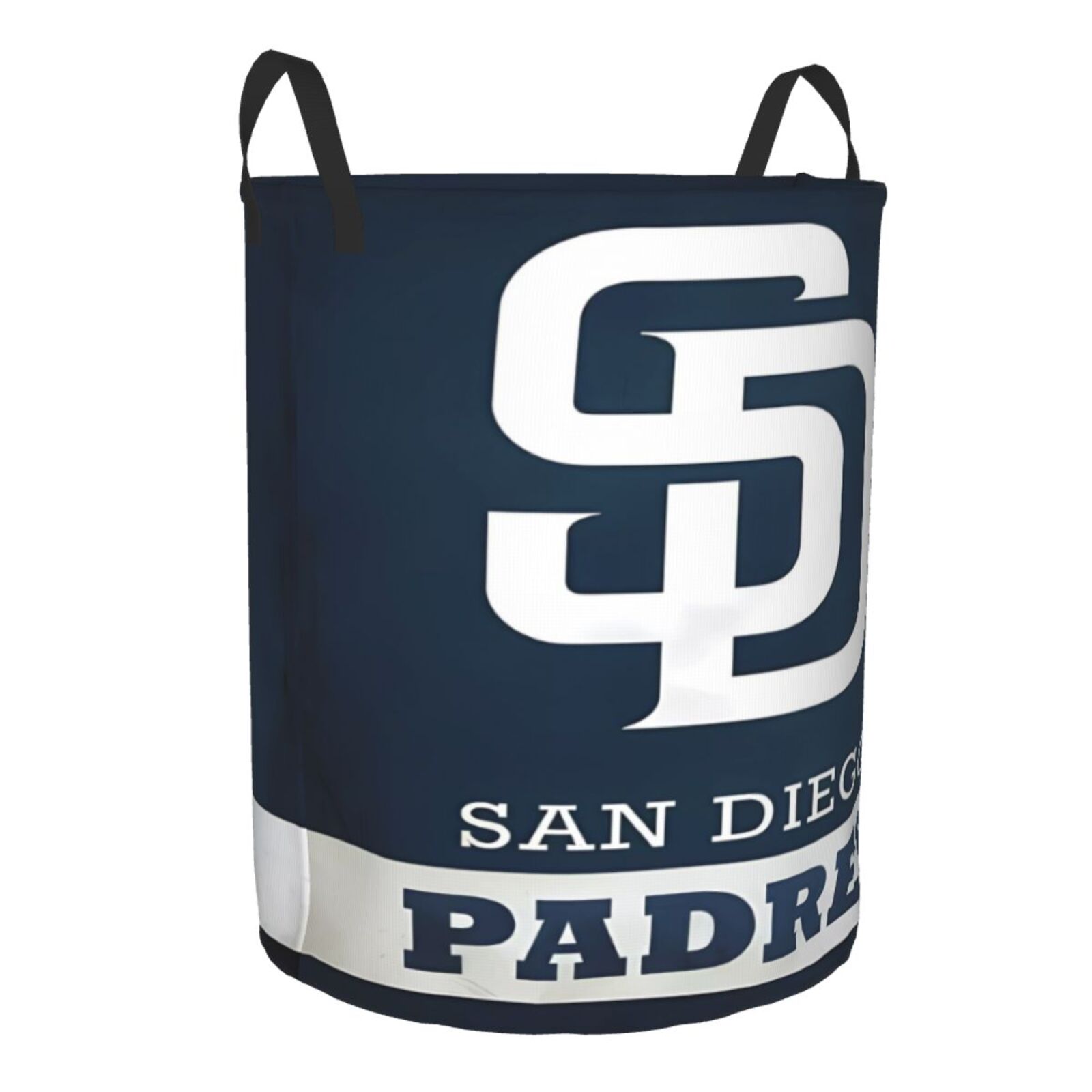 Padres Baseball Team Round Single Layer Laundry Basket, Cute Boys Girls ...