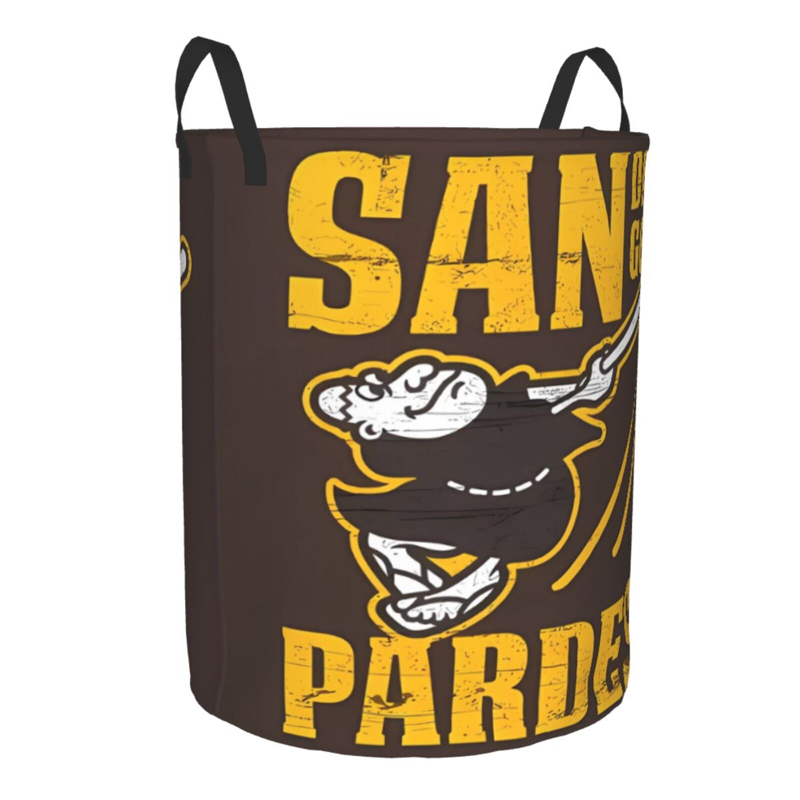 Padres Baseball Team Round Single Layer Laundry Basket, Cute Boys Girls ...