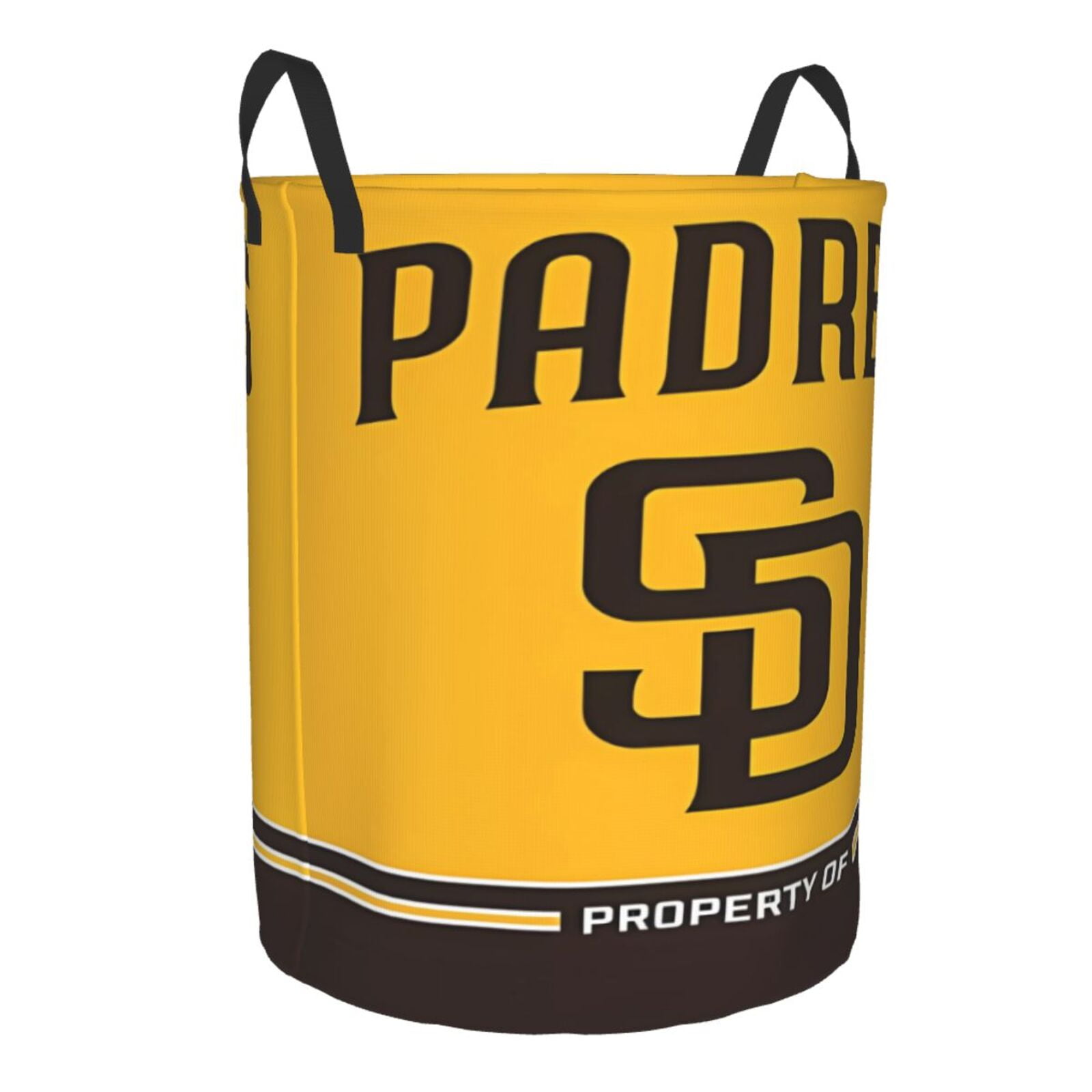 Padres Baseball Team Round Single Layer Laundry Basket, Cute Boys Girls ...