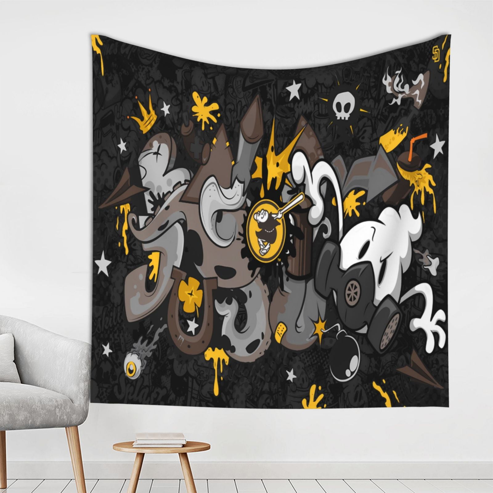 Padres Baseball Team Themed Wall Hanging 59x59 Inches, Luxurious ...