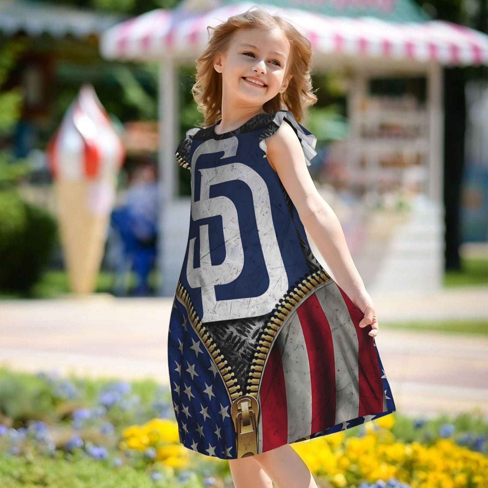Padres Girls Nightgowns Pajamas Dress Flutter Sleeve Cute Sleepwear ...