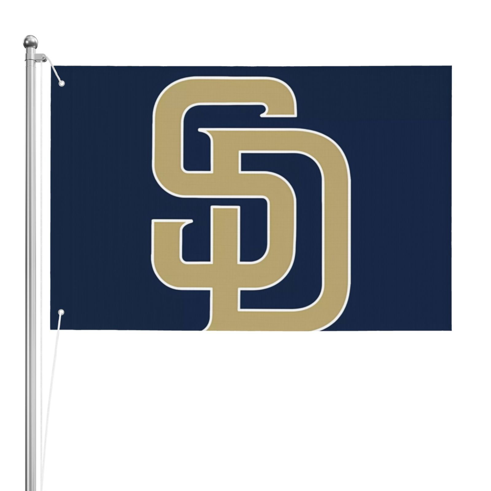 Padres Three Layer personalized Double Sided Flag Football Fans ...