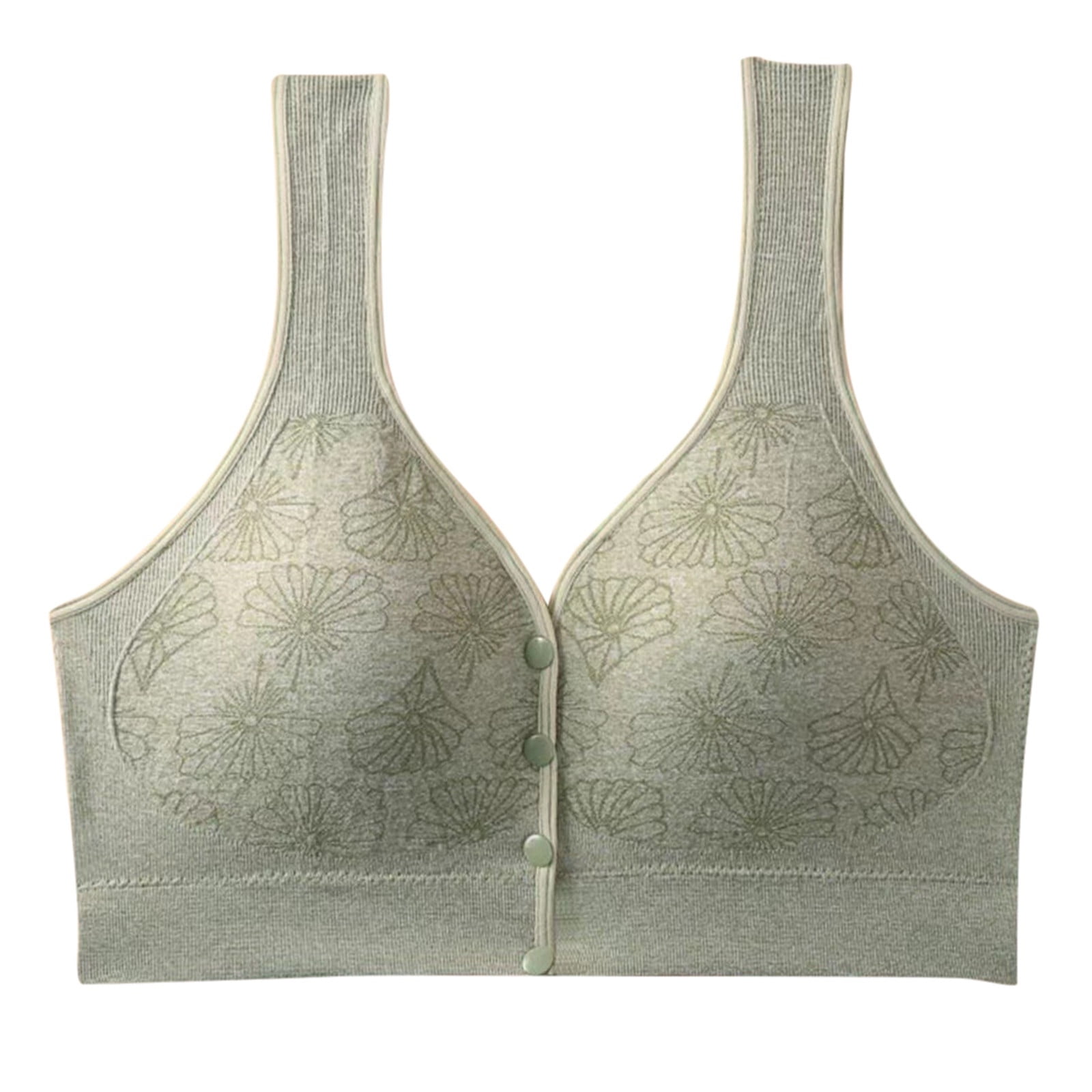 Pads for Sports Bras Women's Seamless Wrap Chest Buttonless Wireless ...