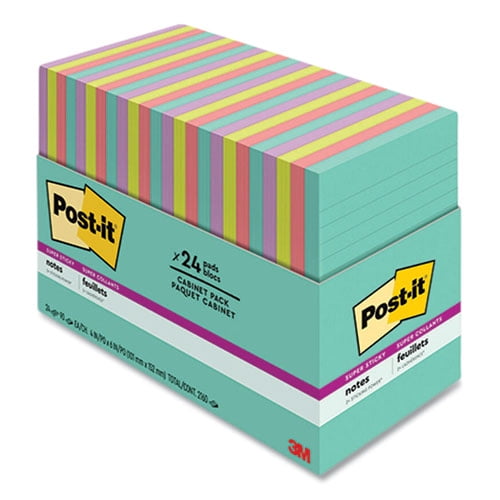 Pads in Supernova Neon Collection Colors, Note Ruled, Cabinet Pack, 4 ...