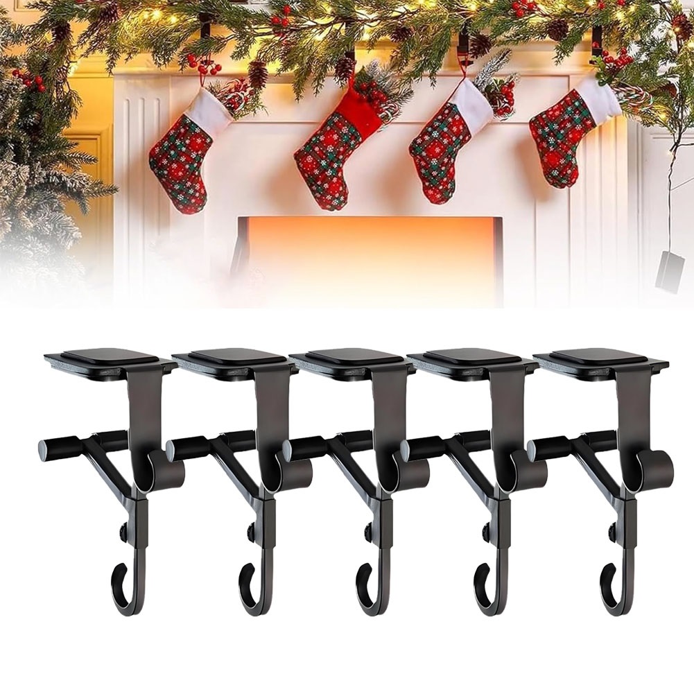 Paeose Garland Holder, 2-in-1 Fireplace Stocking and Garland Hanger for ...