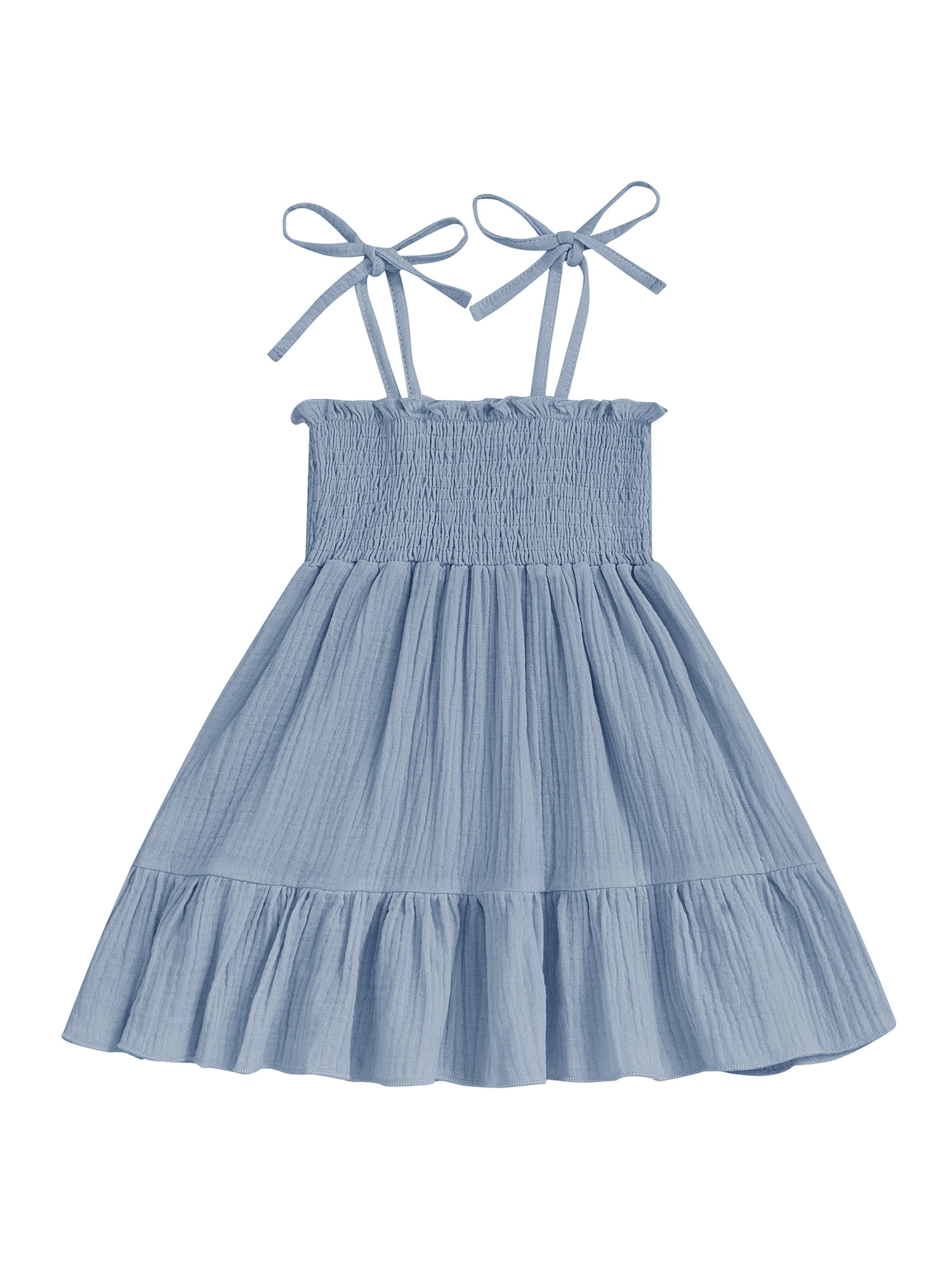 PaerPade Toddler Kids Little Girl Tie Shoulder Dress 12 18 24 Months 2T ...