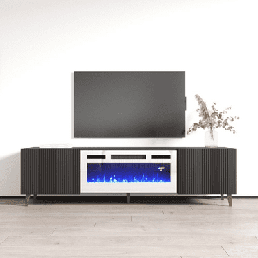 Boyel Living 70" Fireplace TV Console w/ 36" Electric Fireplace, Modern ...
