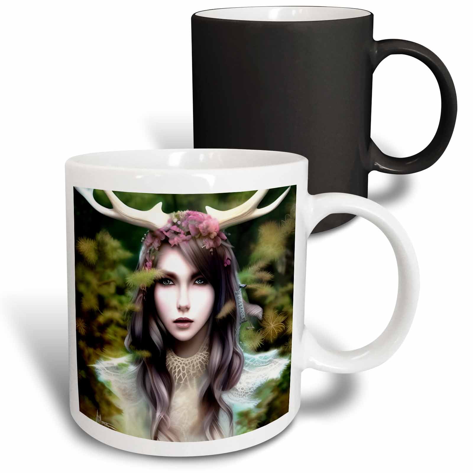 3drose, Pagan Goddess of the Forest Elen, 11oz Magic Transforming Mug ...