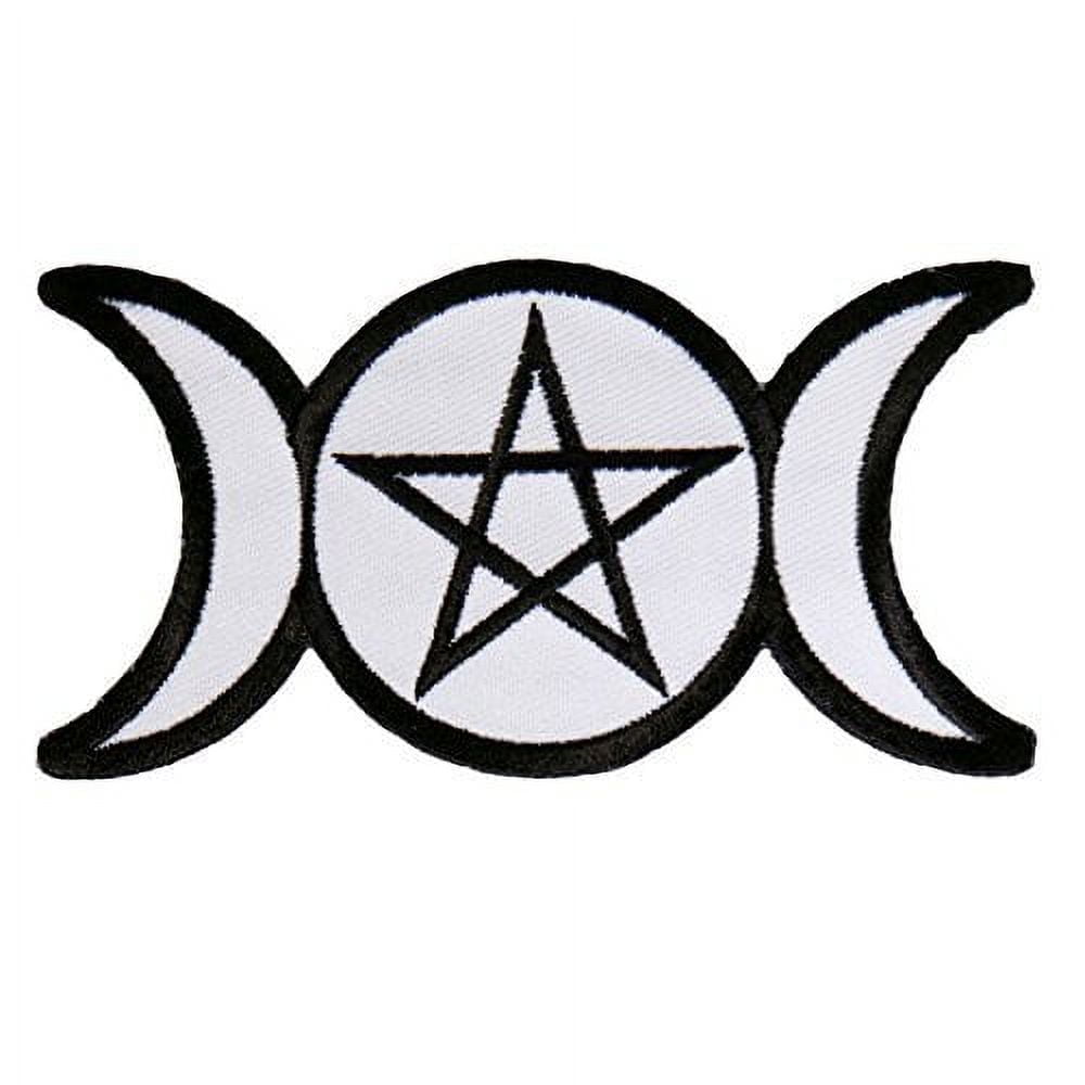 Pagan Triple Goddess, Iron-on / Saw-on, Heat Sealed Backing Rayon Patch ...