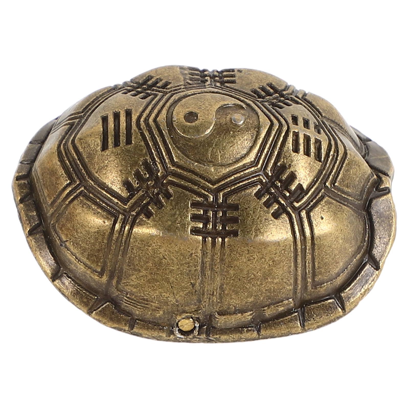 Masteelf Golden Brass Turtle Shell Figurine for Craft with Eight ...