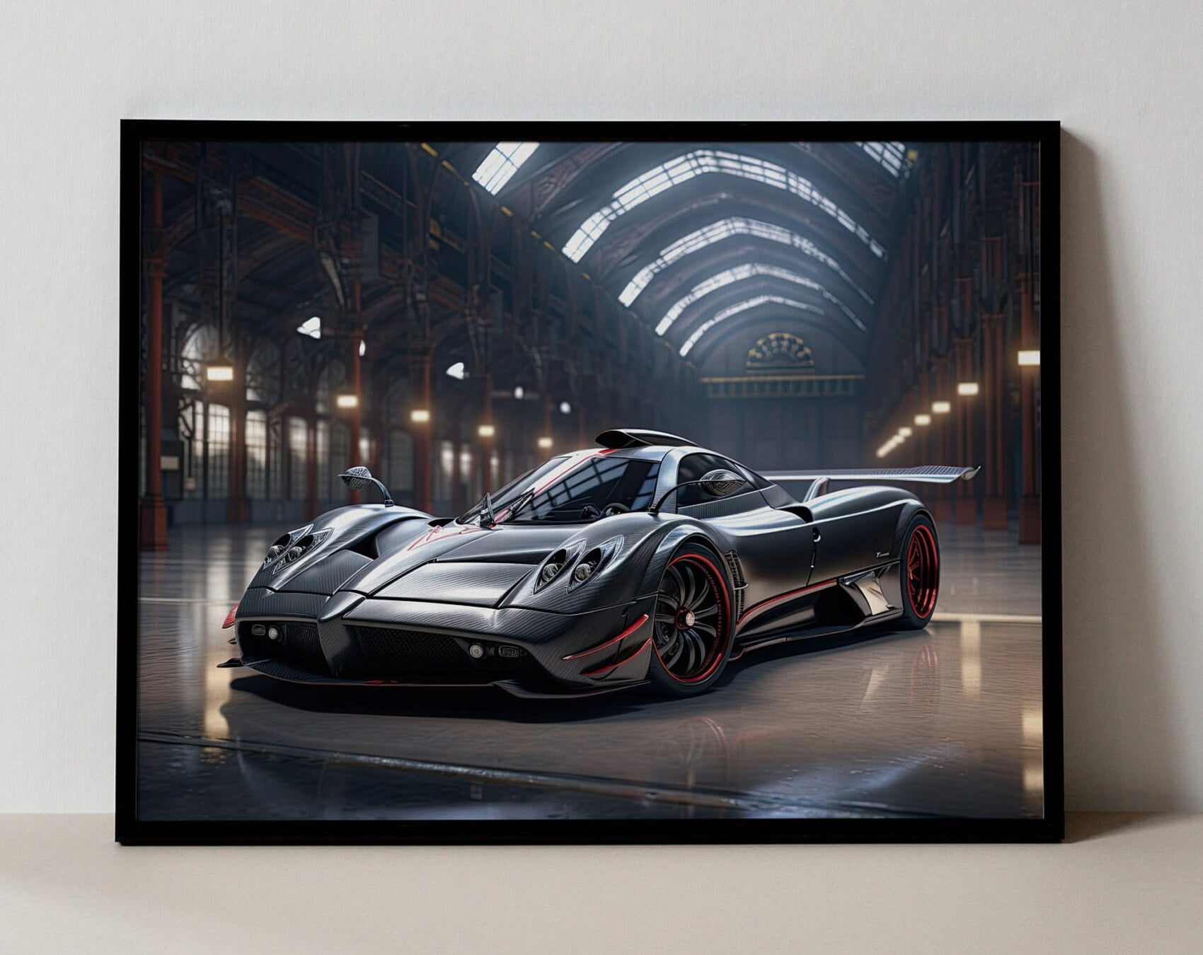 Pagani Huayra Framed Print Super Car Wall Art Pagani Poster Metal ...