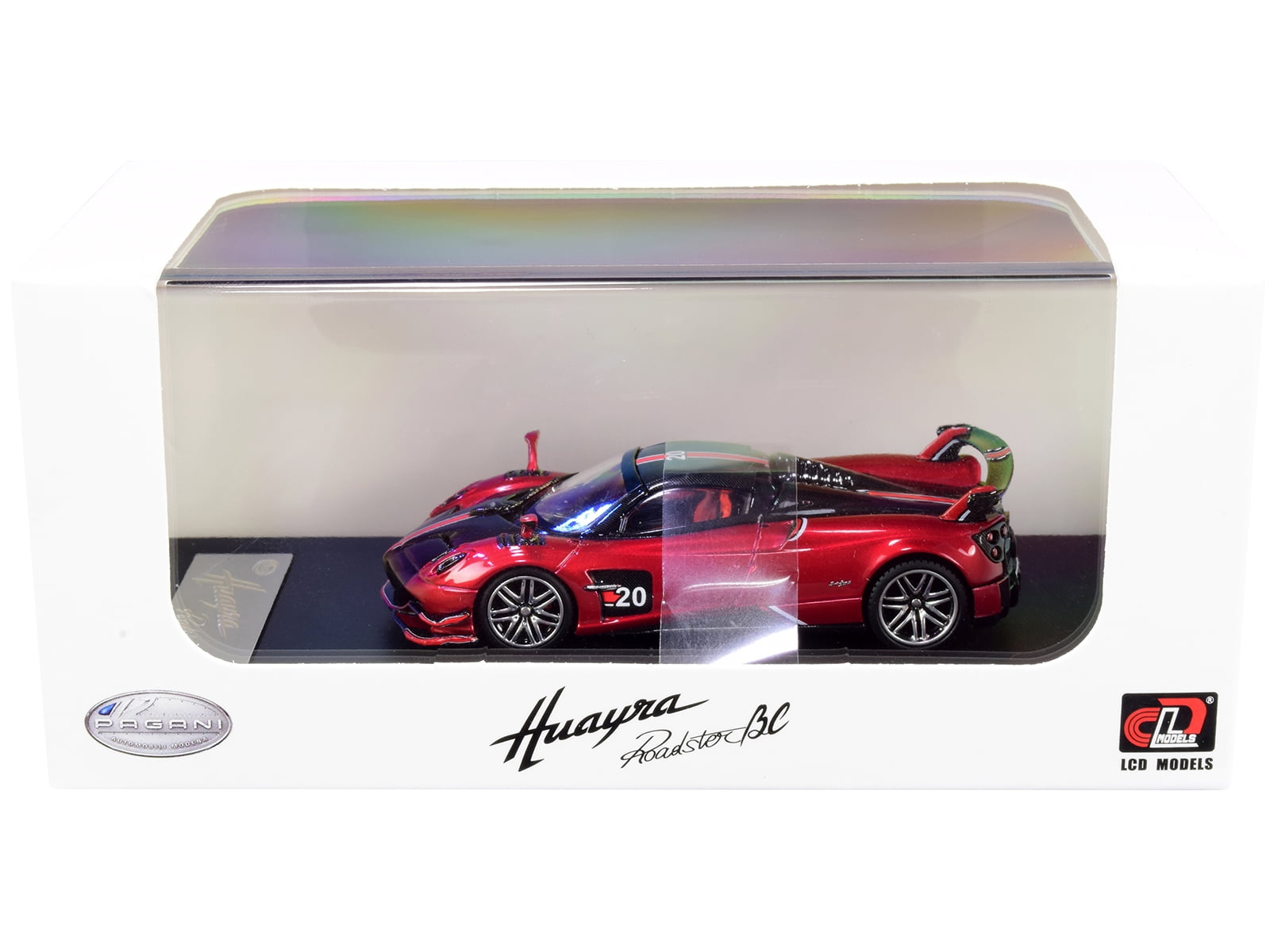 Pagani Huayra Roadster BC Red Metallic and Carbon with Red and White ...