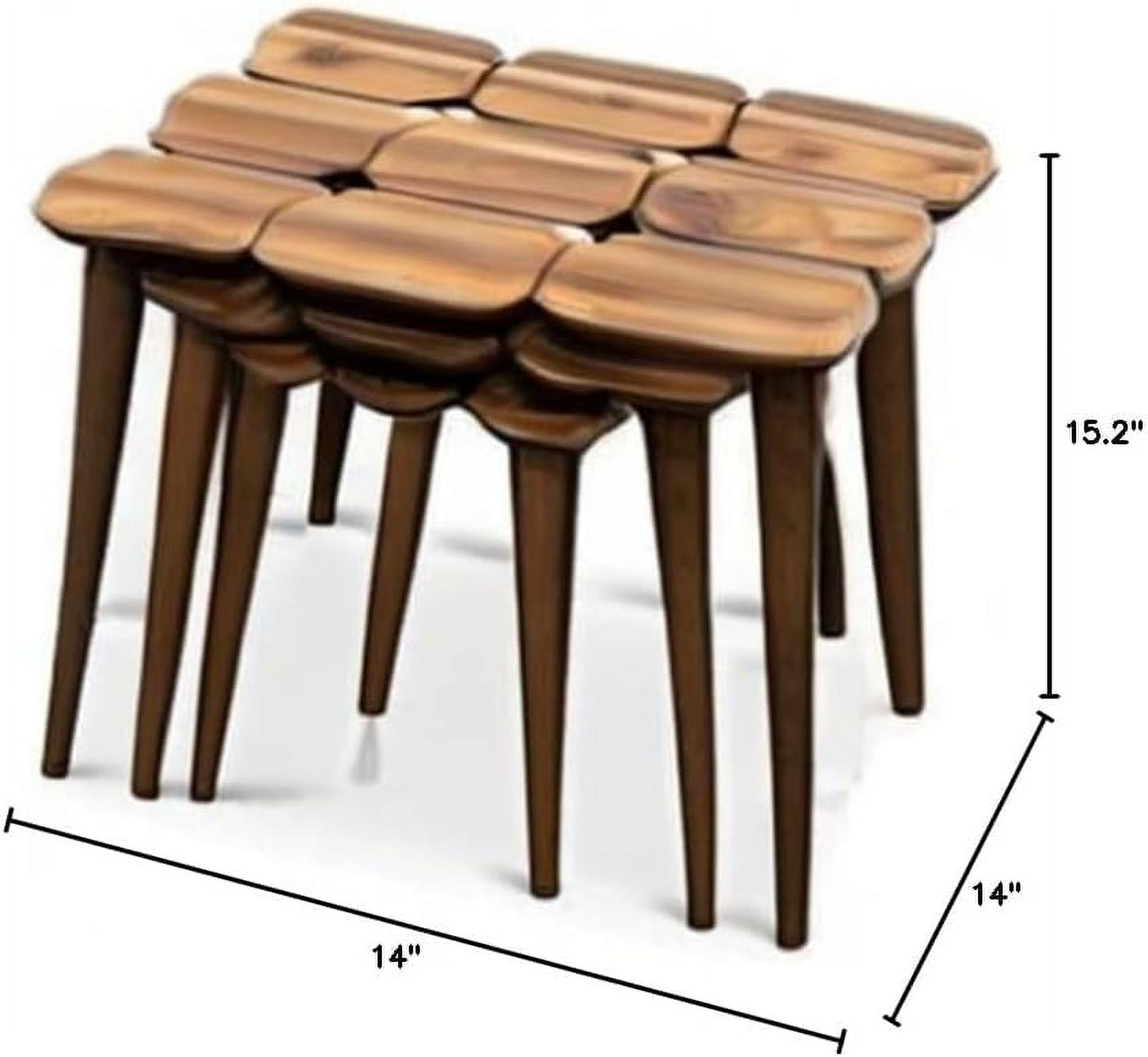 Page -Century Modern Wood Nesting Tables in Walnut (Set tof 3 ...