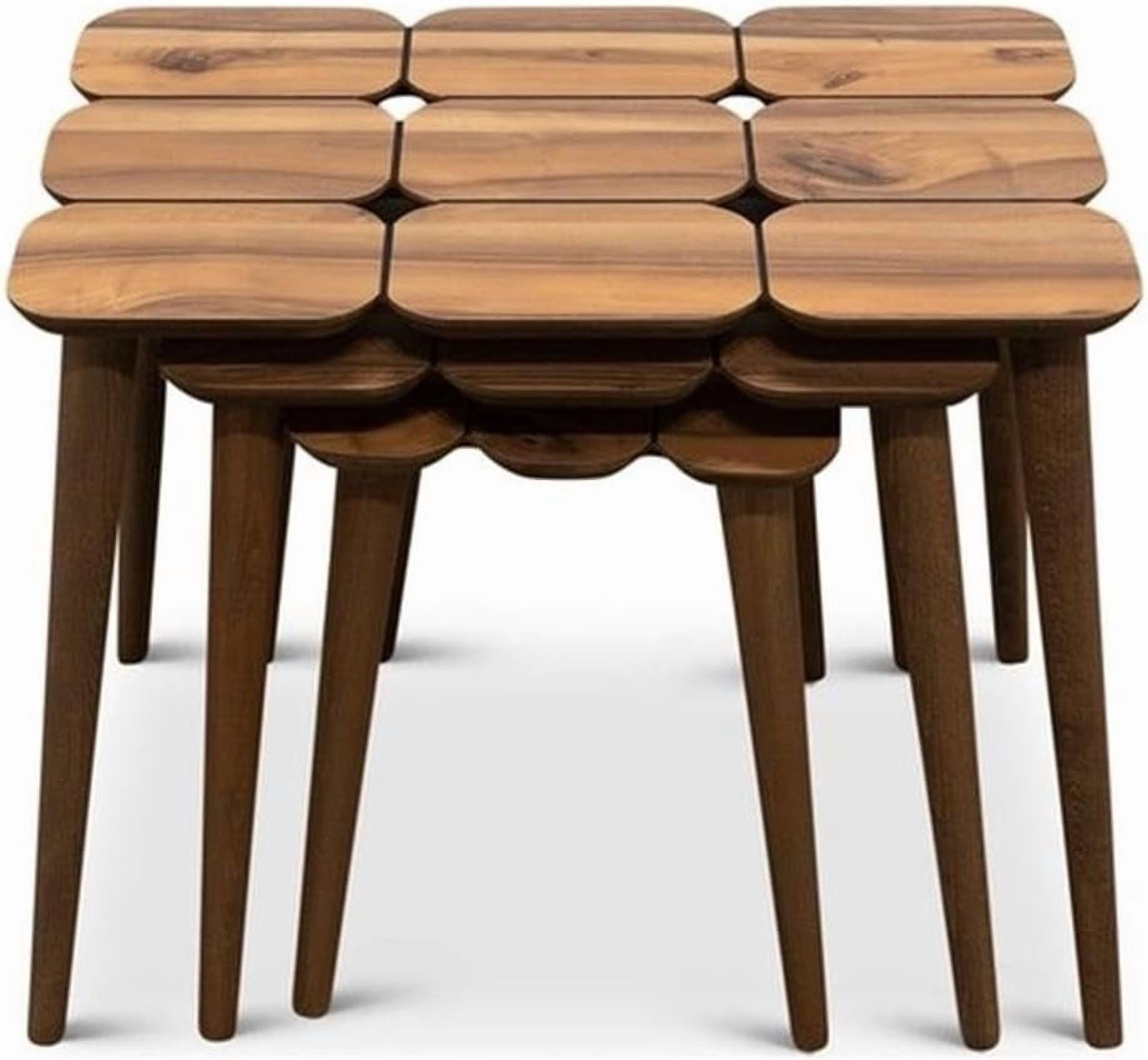 Page -Century Modern Wood Nesting Tables in Walnut (Set tof 3 ...