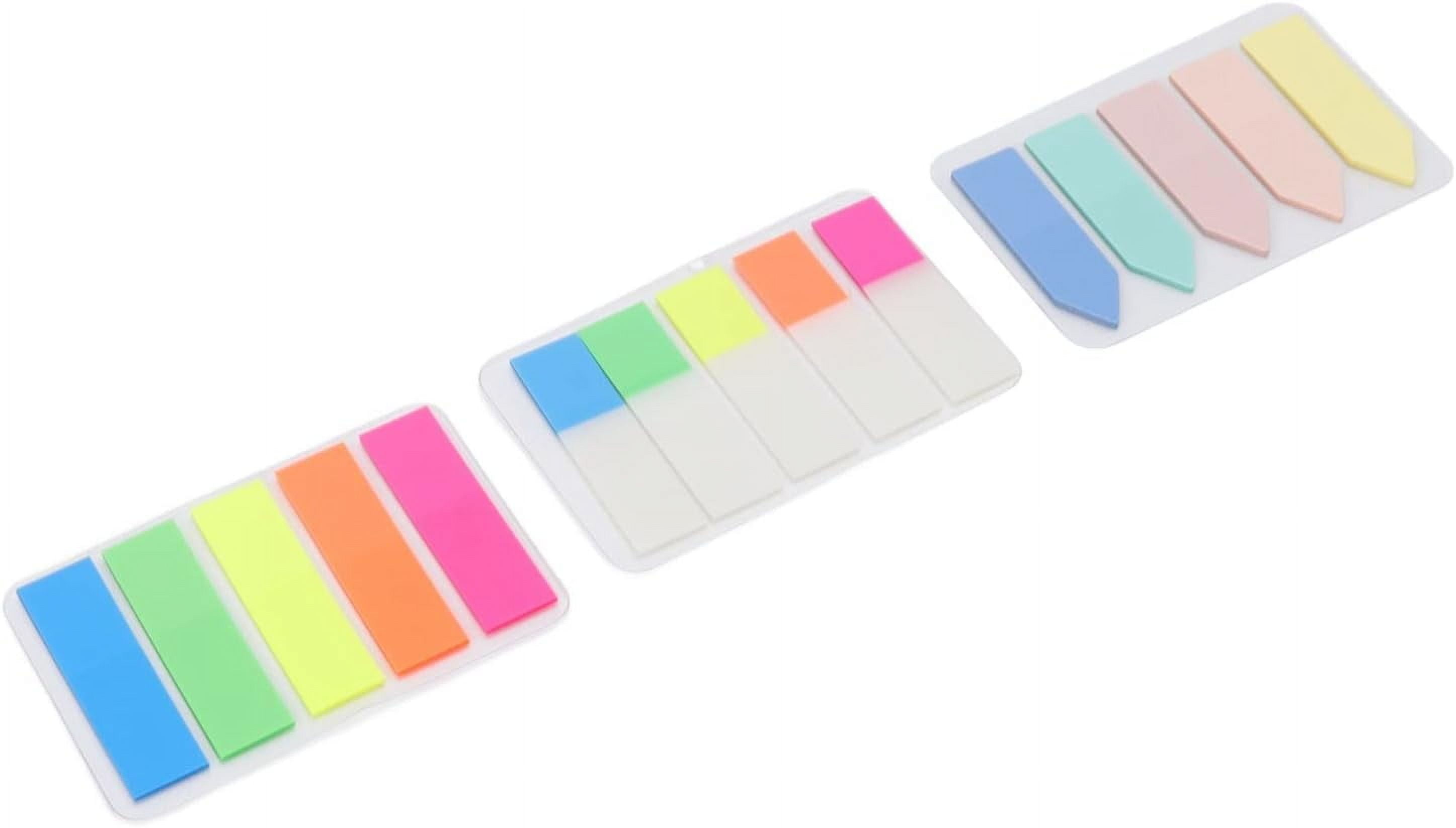 Page Marker Bookmarks, PET Index Tabs Reusable Durable 5 Bright Colors ...