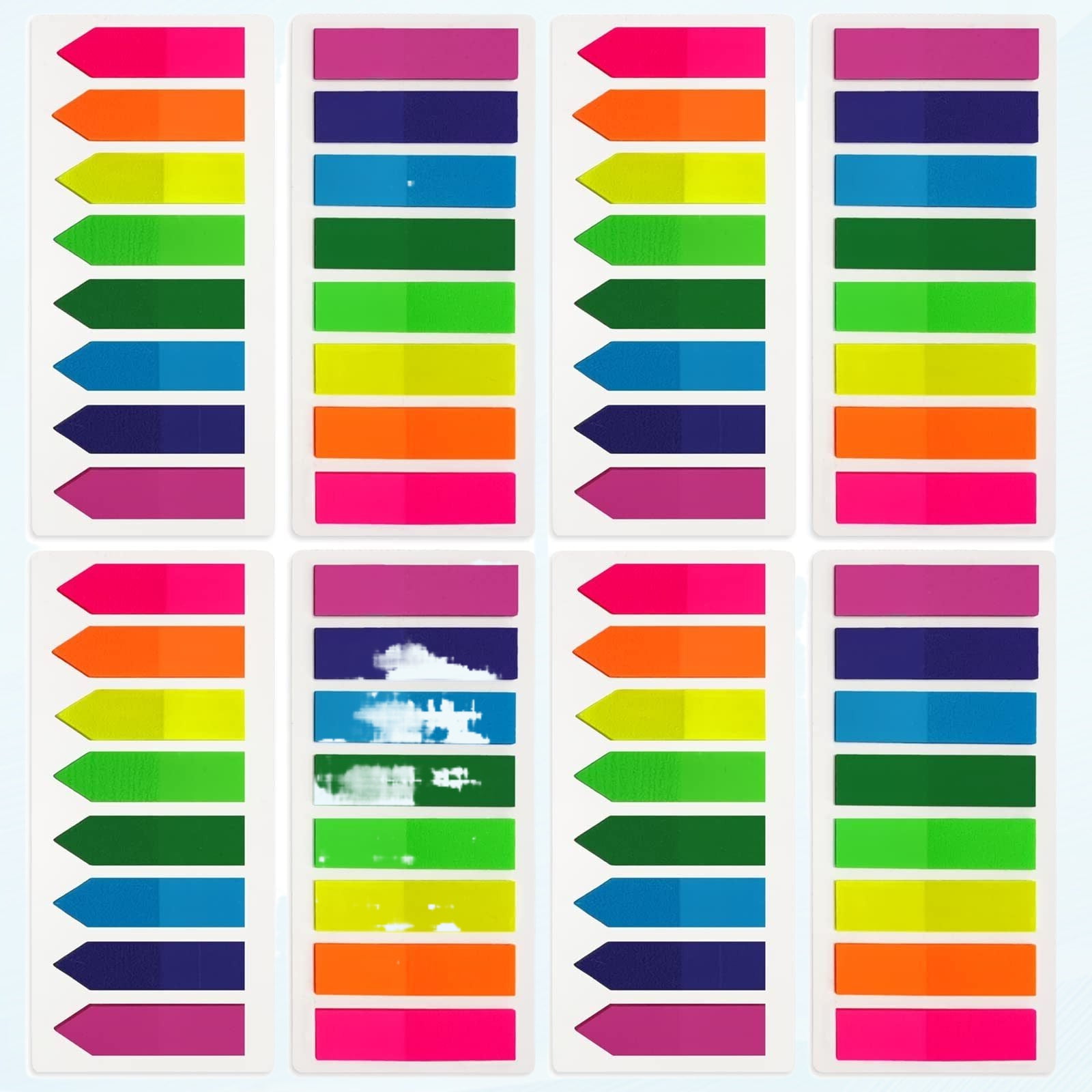 Page Markers Colorful Sticky Labels 1600 Pieces, Translucent Arrow ...