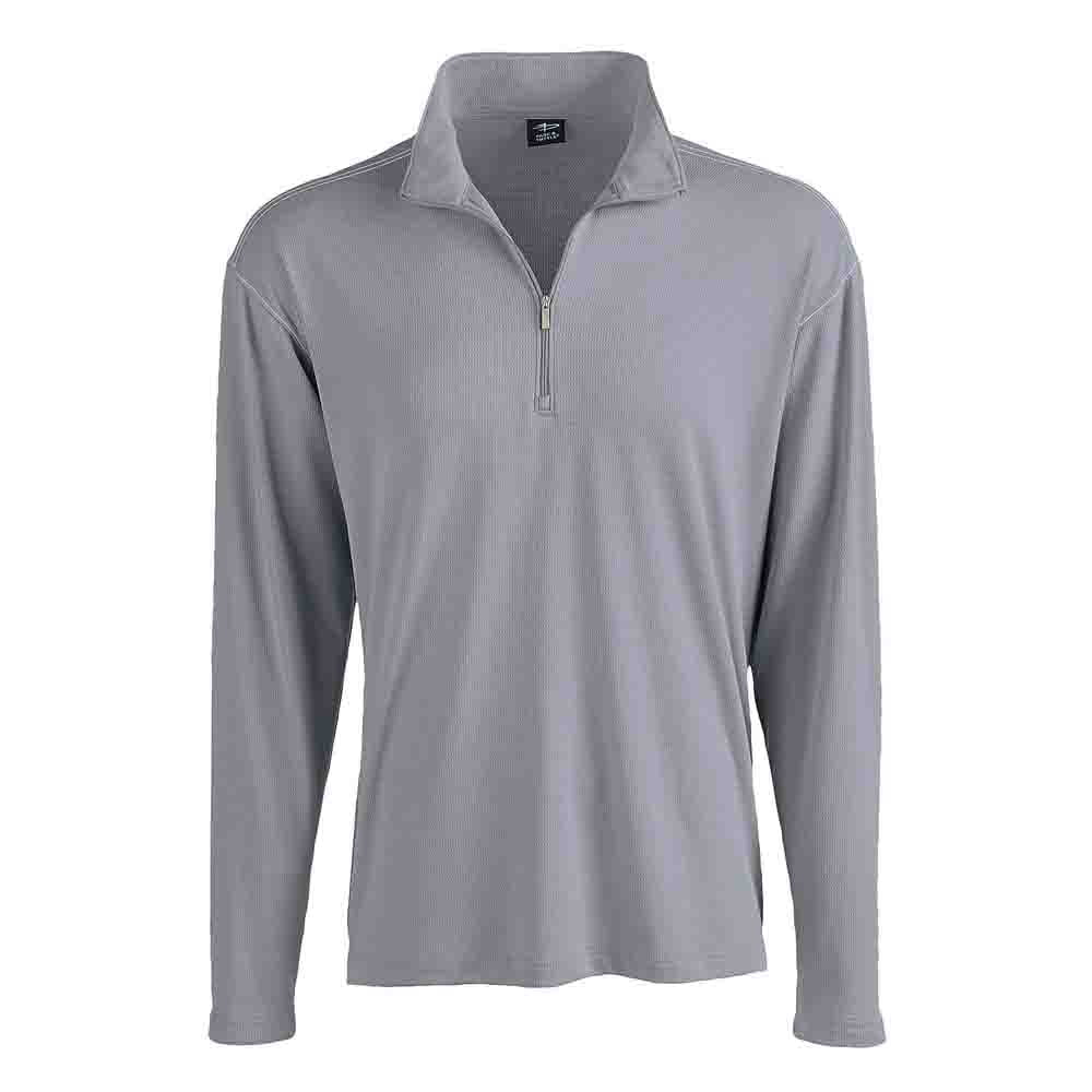 Page & Tuttle Mens Contrast Stitch Quarter Zip Layering Pullover ...