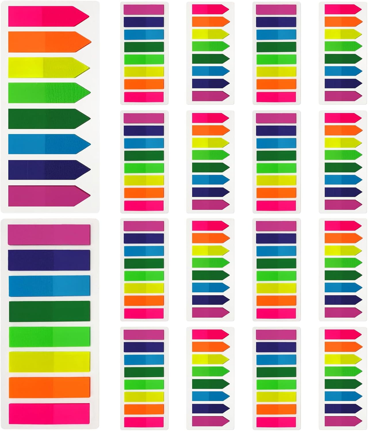 Page marking colored sticky labels, translucent arrow markers for page ...