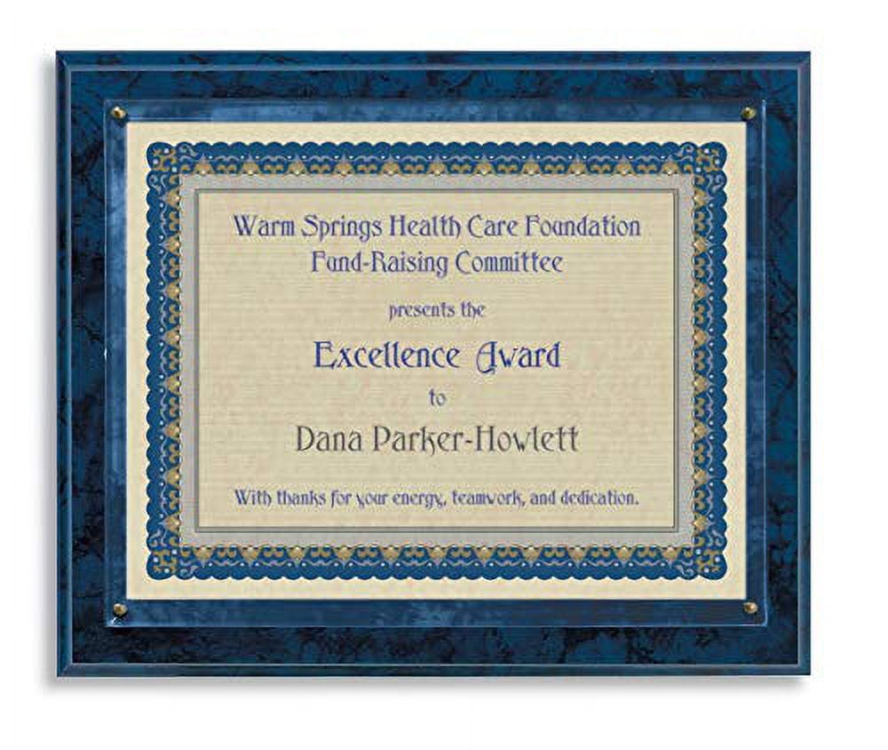 Pageantry Standard Certificate Paper, Blue and Gold Border, 8.5 x 11 ...