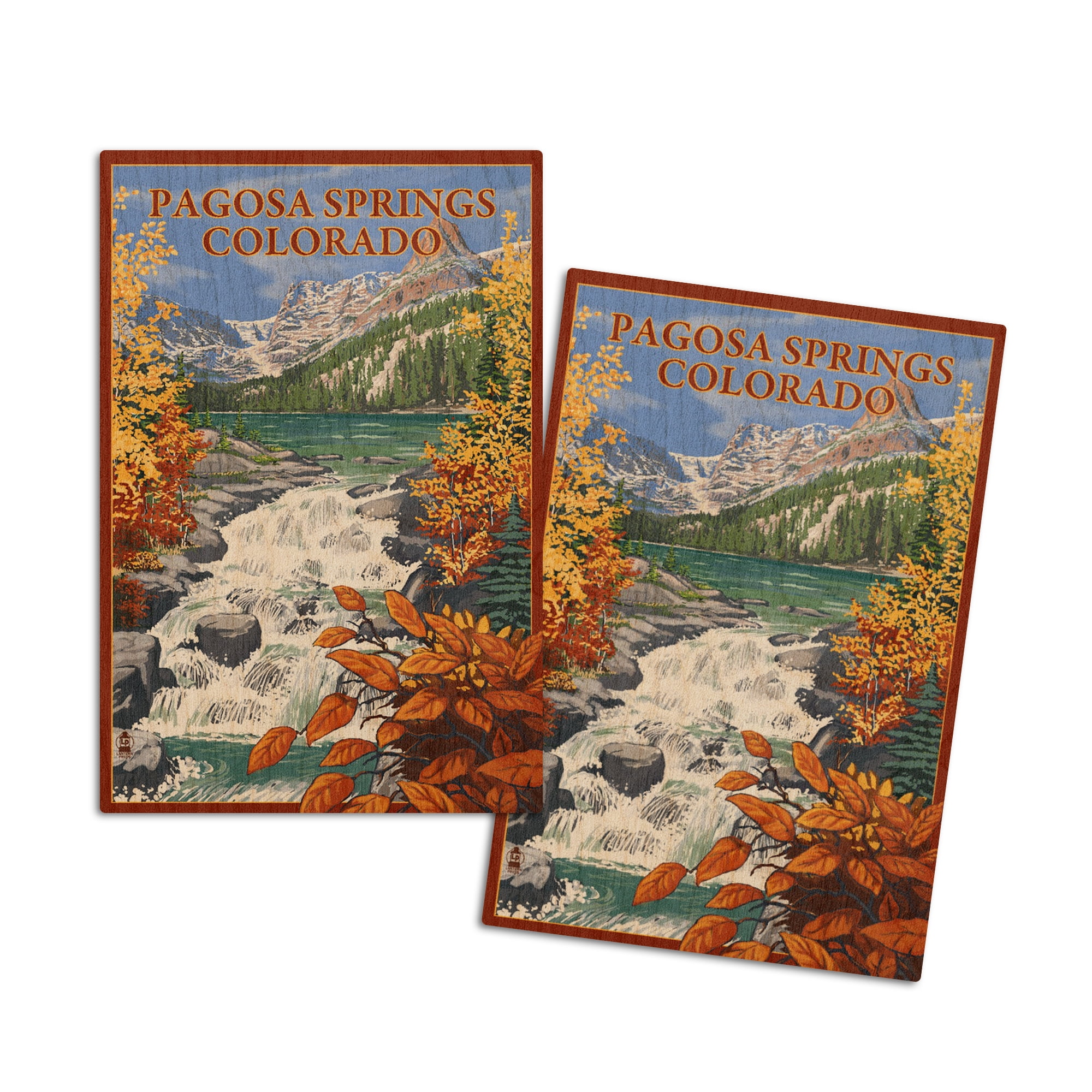 Pagosa Springs, Colorado, Lake Scene (4x6 Birch Wood Postcards, 2-Pack ...