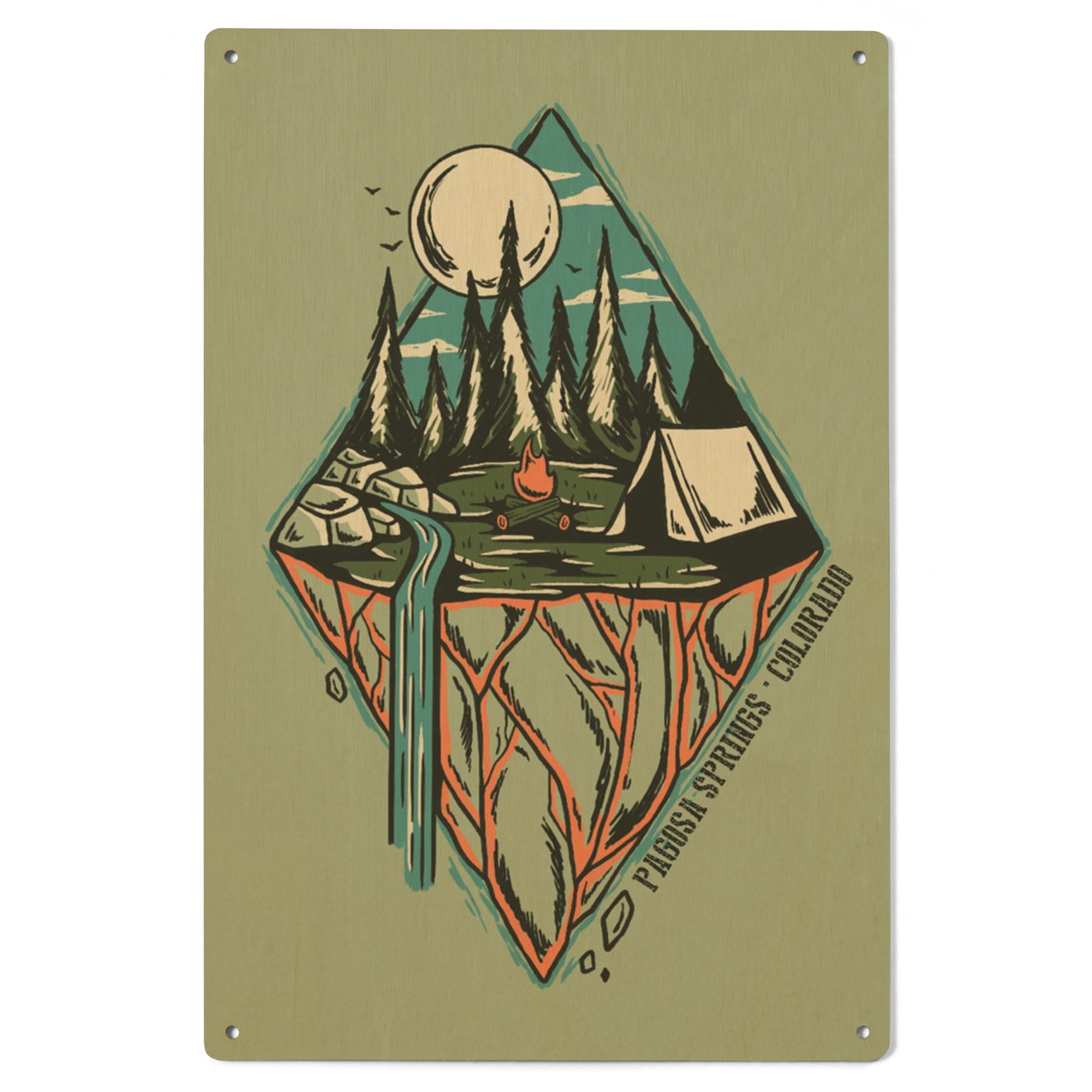 Pagosa Springs, Colorado, Mountain Camping, Diamond, Contour Birch Wood ...