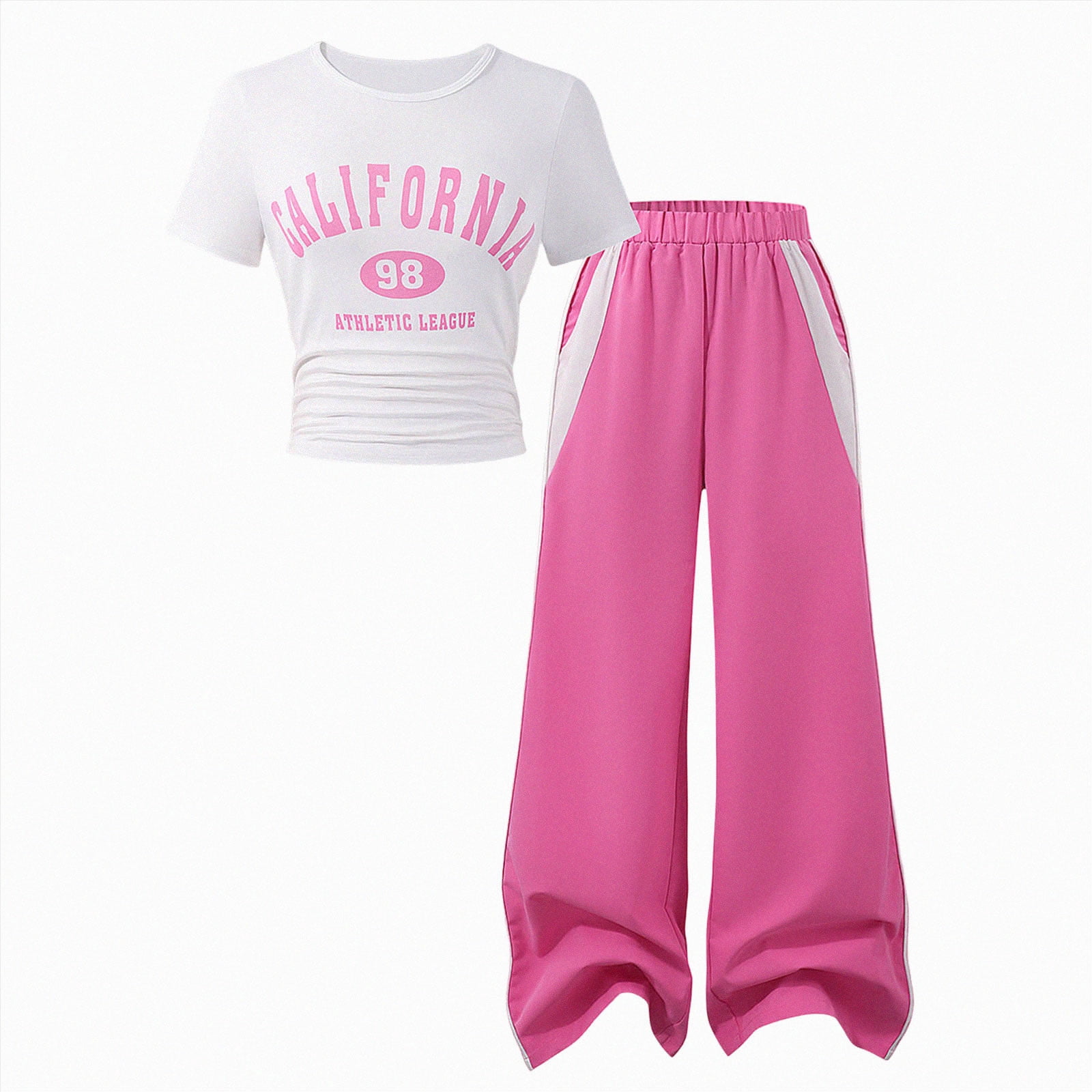 Paguaki Tween Girls Spring Fall Summer Clothes 2 Outfit Set T-Shirt Top ...