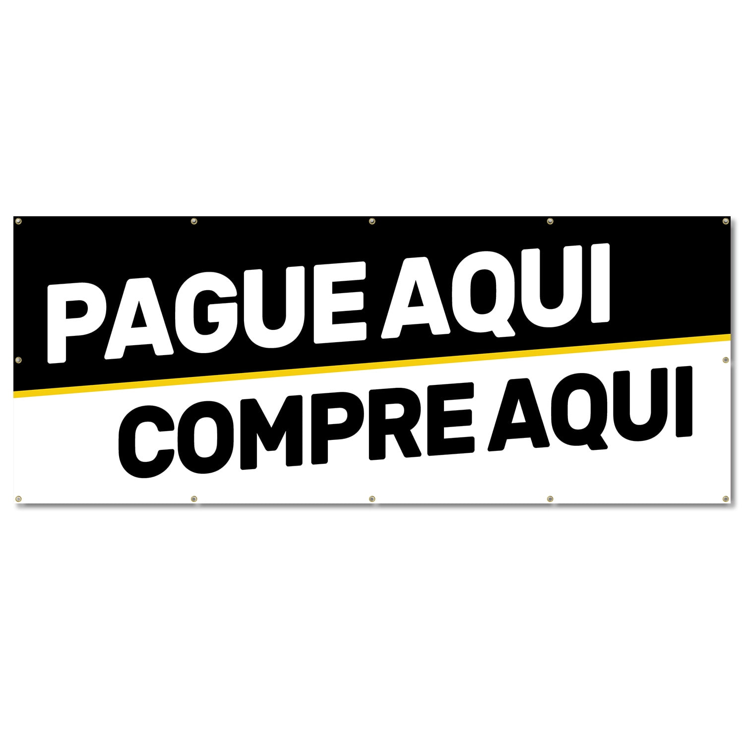 Pague Aqui | 48" X 120" Banner | Outdoor Vinyl Sign With Grommets | Buy ...