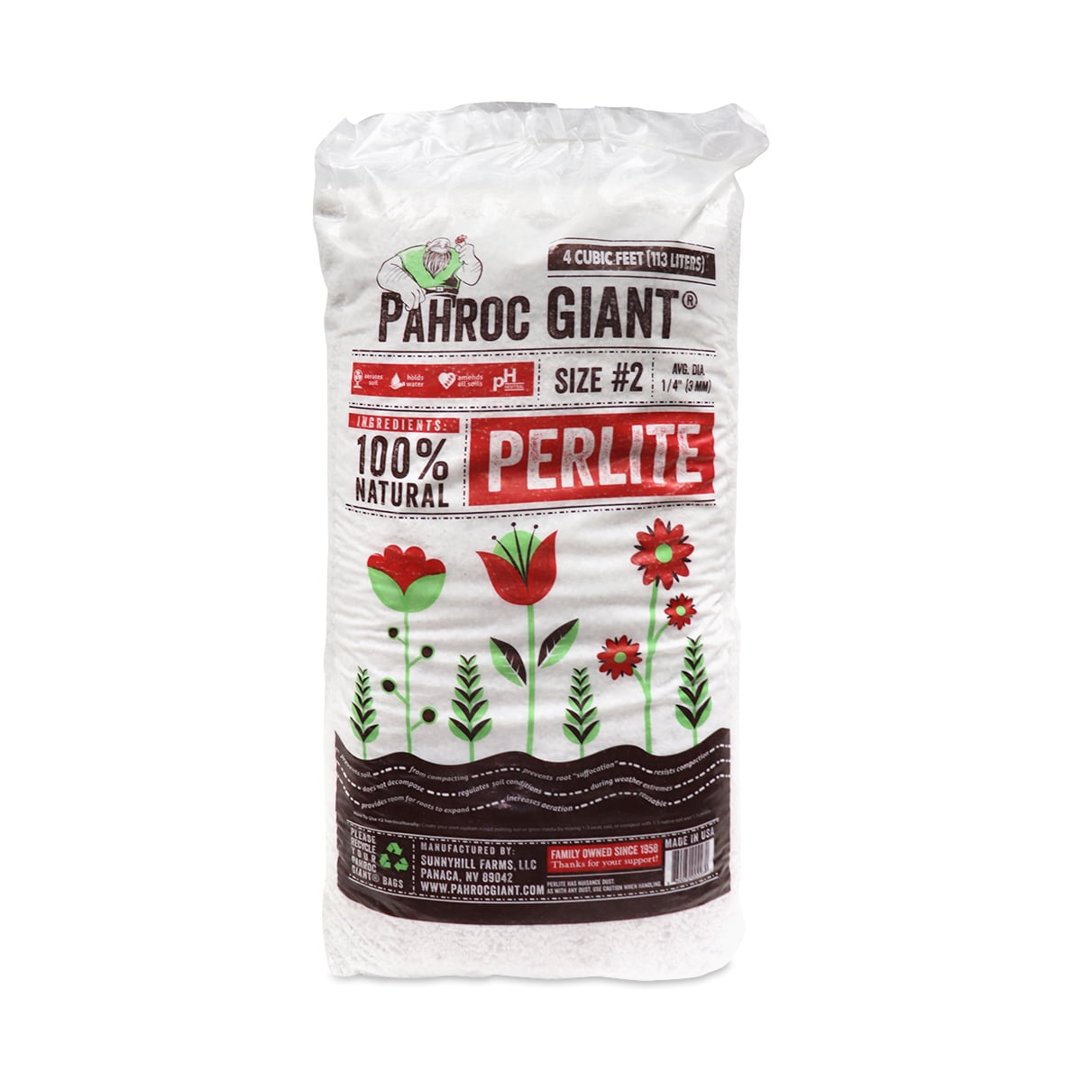 Pahroc Giant Perlite #2-4 Cubic ft Bag - Walmart.com