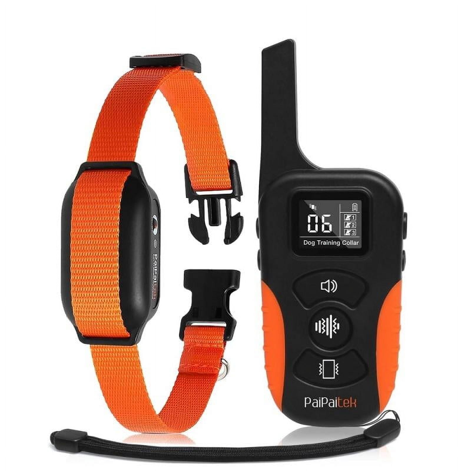 PaiPaitek No Shock Dog Training Collar with Remote 3300ft Range ...