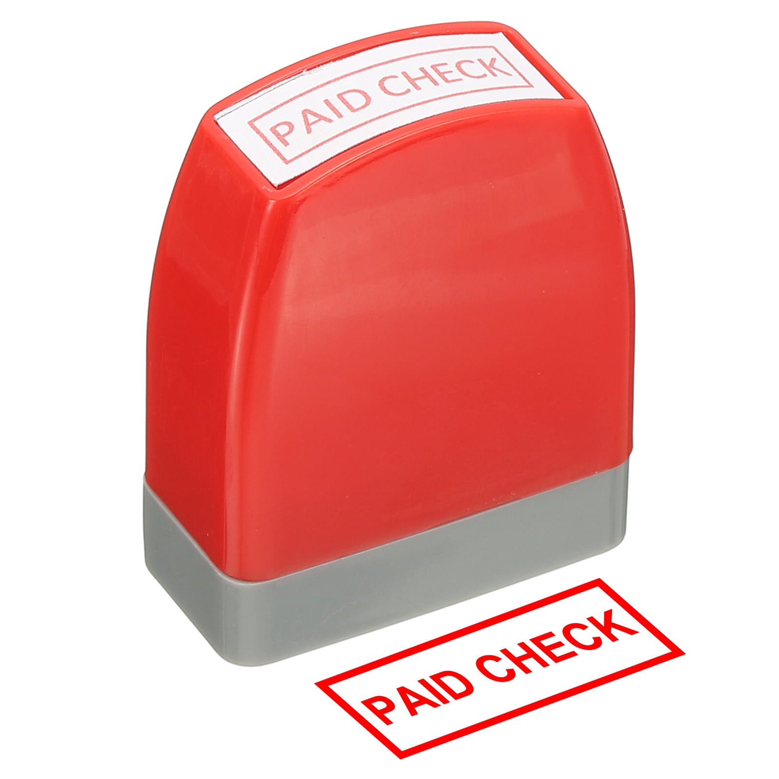Paid Check Notice Stamp Self Inking, Red Ink Office Stamps Pre Inked ...