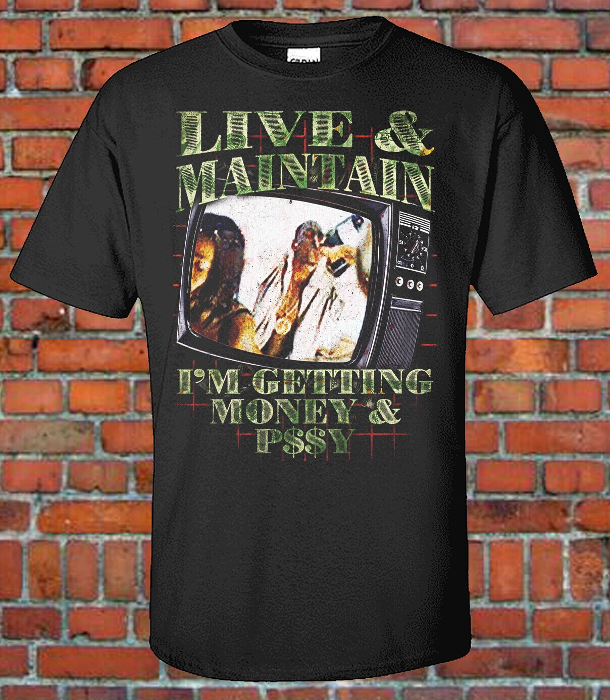 Paid in Full Bootleg Style Graphic T shirt - Walmart.com