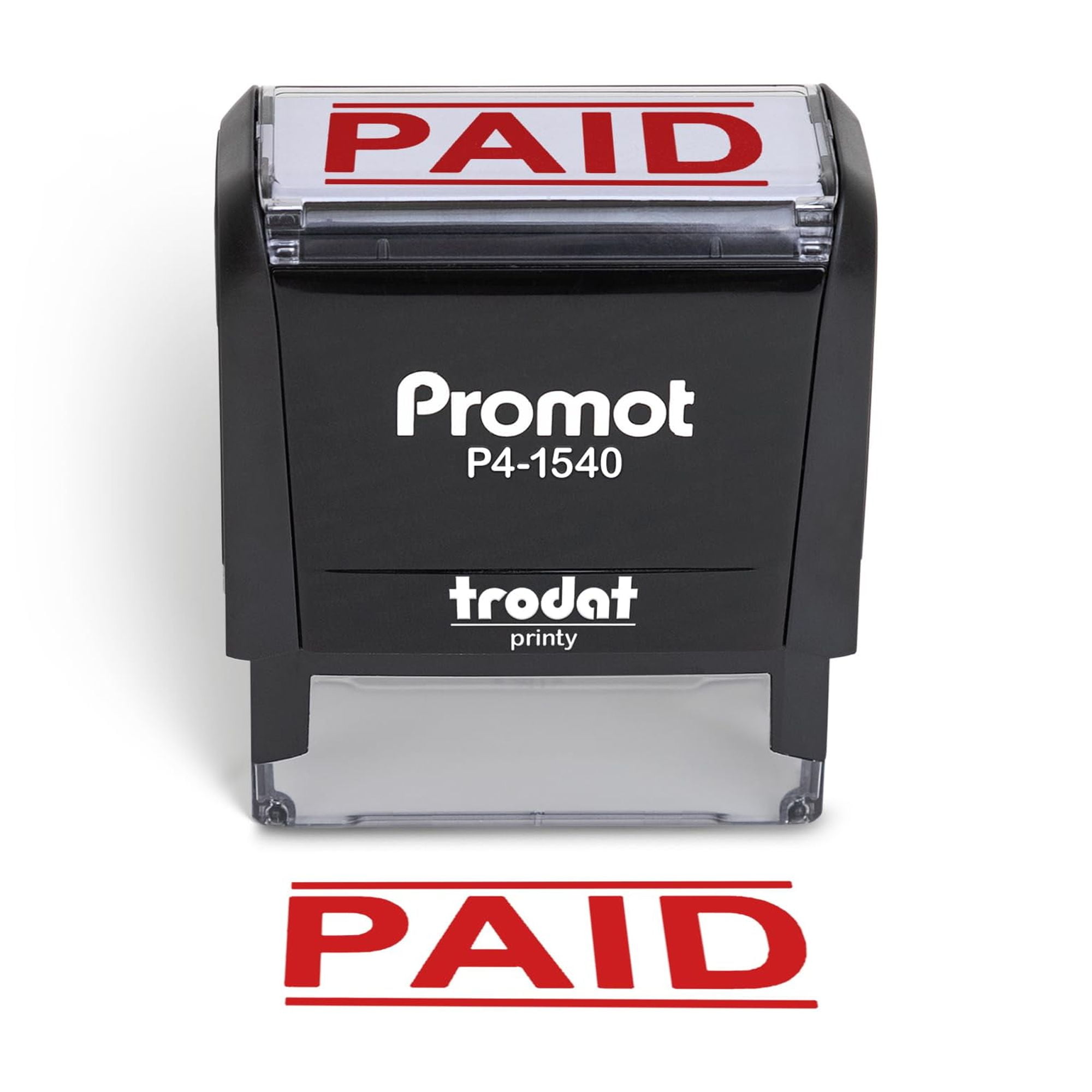 Paid stamp self inking, office supplies stamp, accounts payable rubber ...
